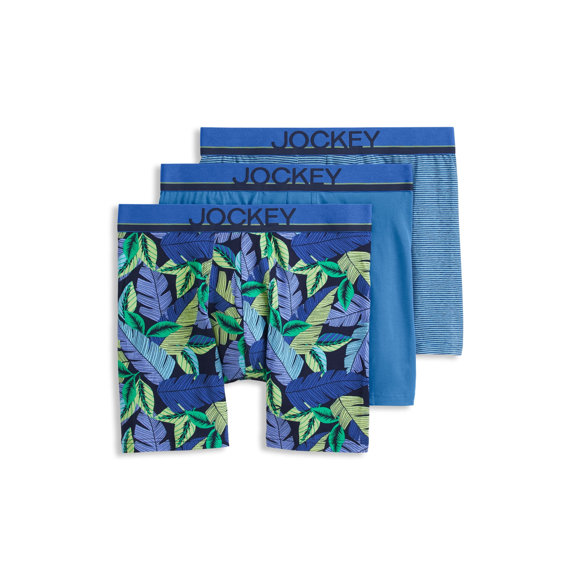 Jockey Men's True Style 6" Boxer Brief - 3 Pack - Walmart.com