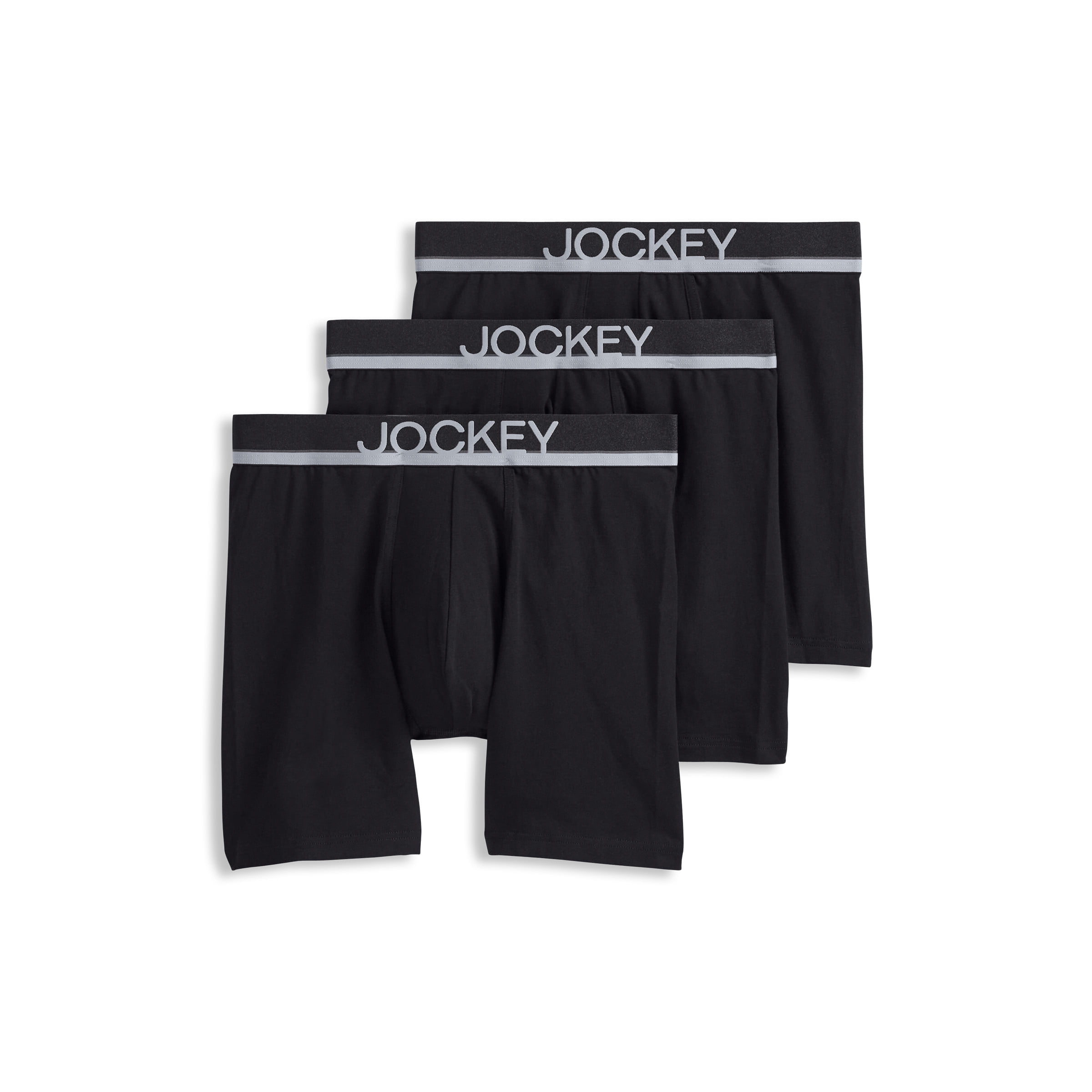 Jockey Men's True Style 6" Boxer Brief - 3 Pack - Walmart.com