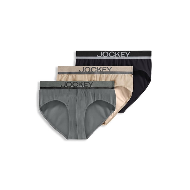 Jockey Men's Casual Cotton Stretch Brief - 3 Pack - Walmart.com