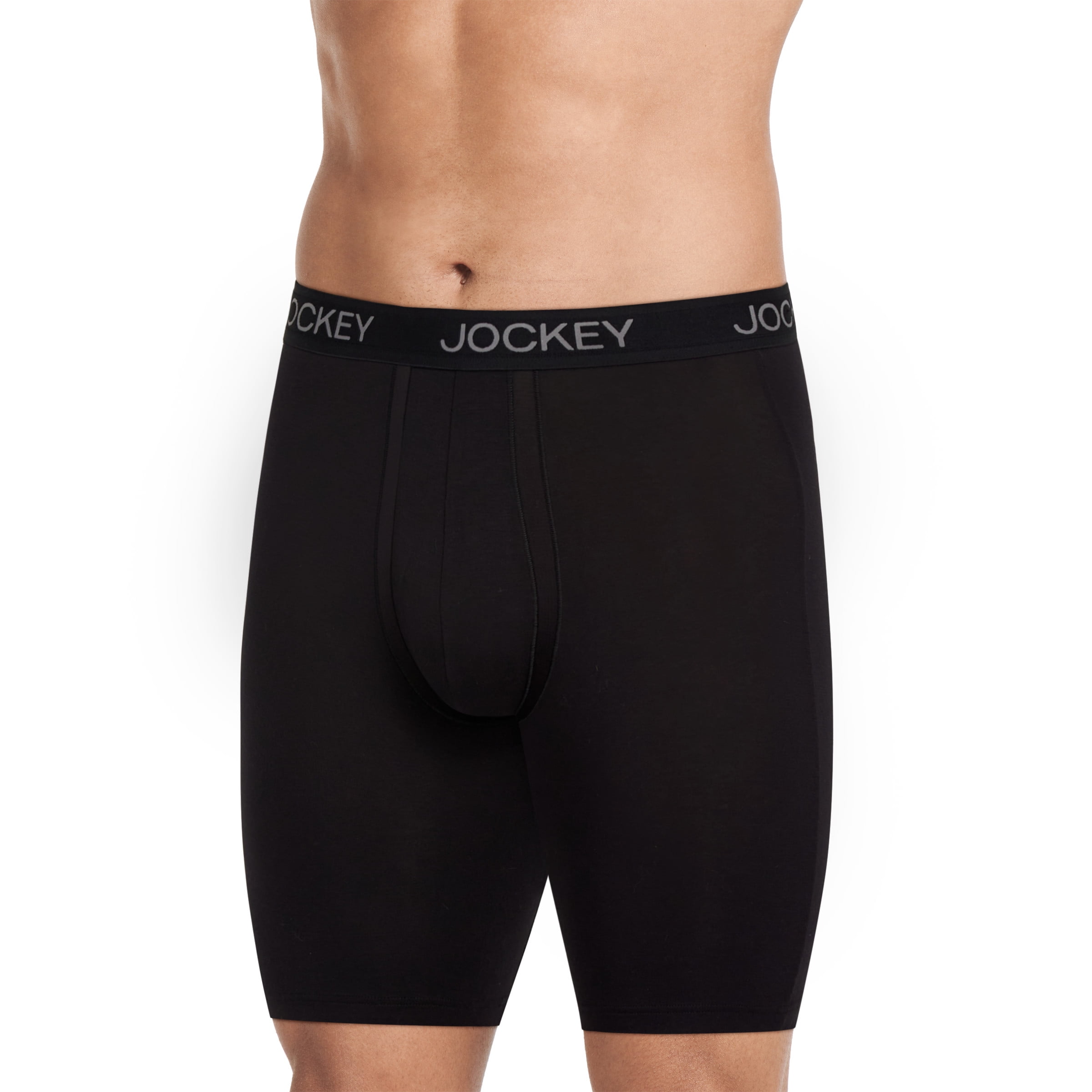 Jockey Men's Chafe Proof Pouch Ultra Soft Modal 8.5" Long Leg Boxer ...