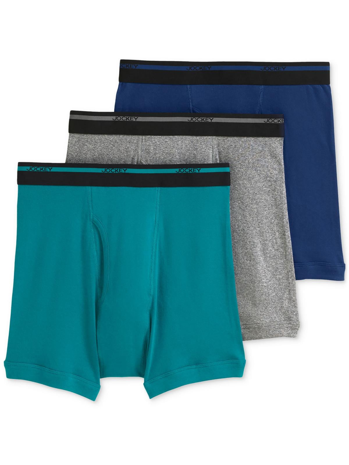 Jockey Mens 3 Pack Full Rise Boxer Briefs - Walmart.com