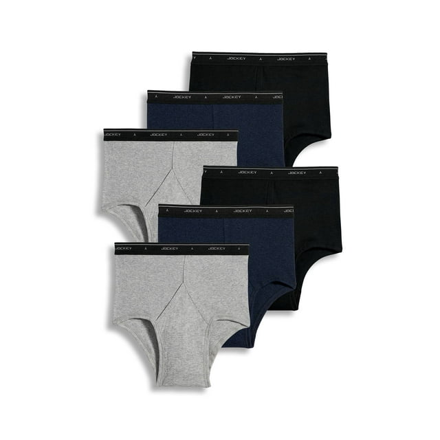 Jockey Mens Classic Full Rise Brief 6 Pack