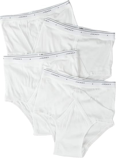 Men's Jockey® 4-pack Classic Knit Full-Rise Briefs Color: White Size ...