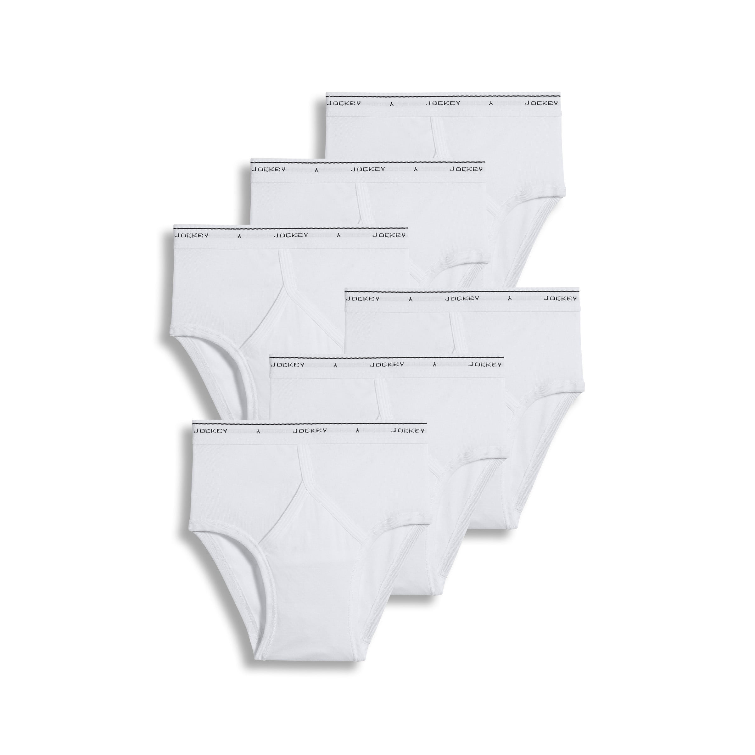 Jockey Men's Classic Full Rise Brief - Stay New Technology, 6 Pack ...