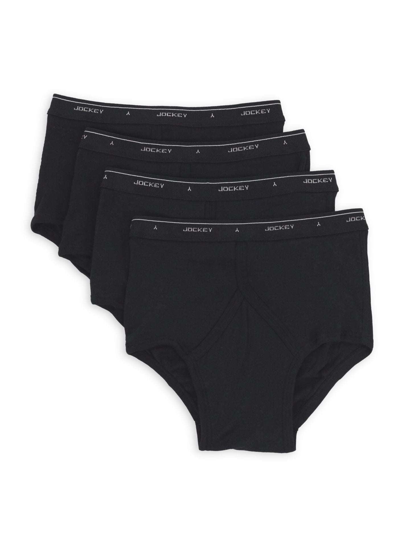 Men's Jockey® 4-pack Classic Knit Full-Rise Briefs Color: Black Size ...