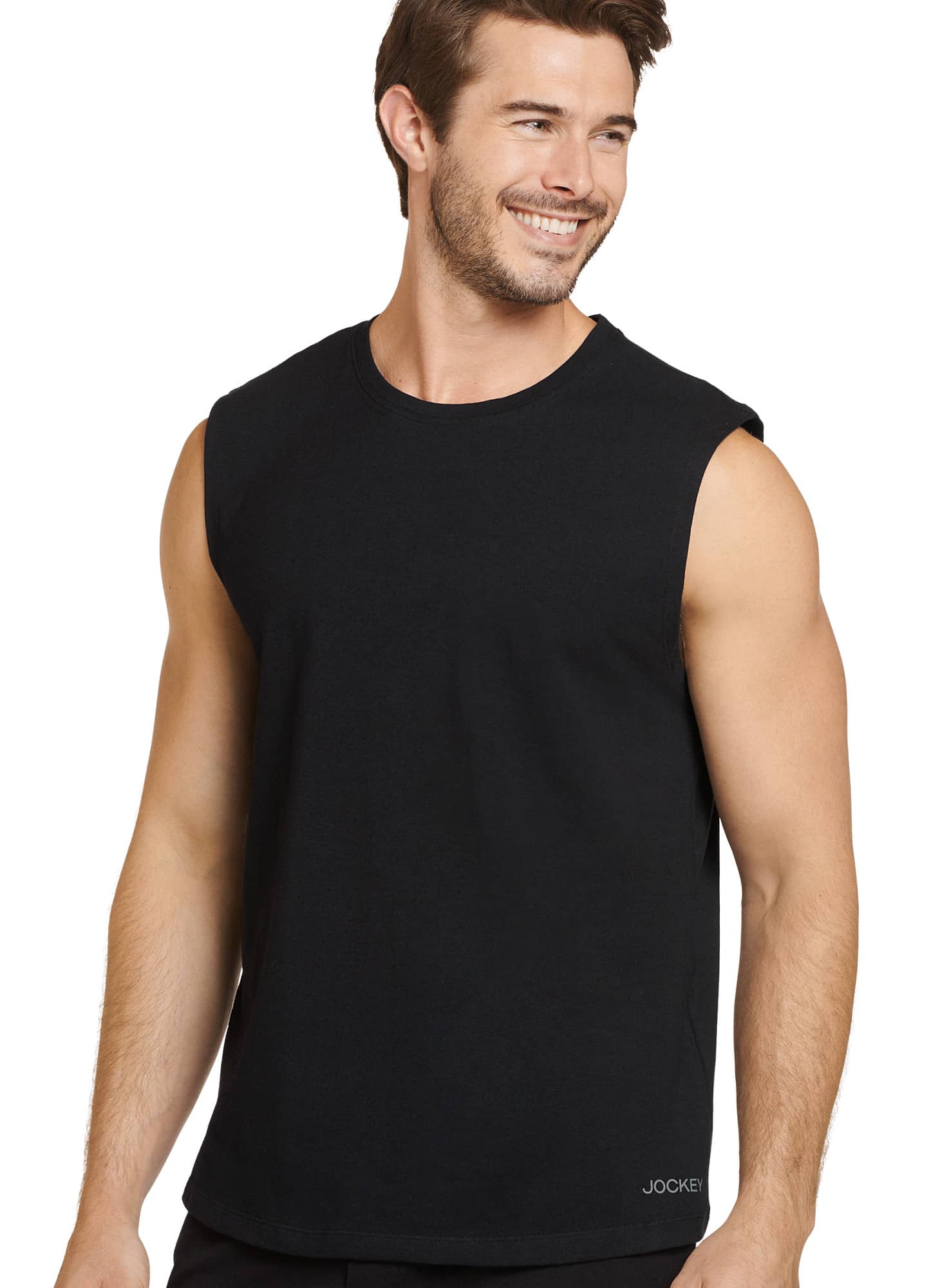 Jockey Men's Comfortable Cotton Stretch Tank with Relaxed Fit ...
