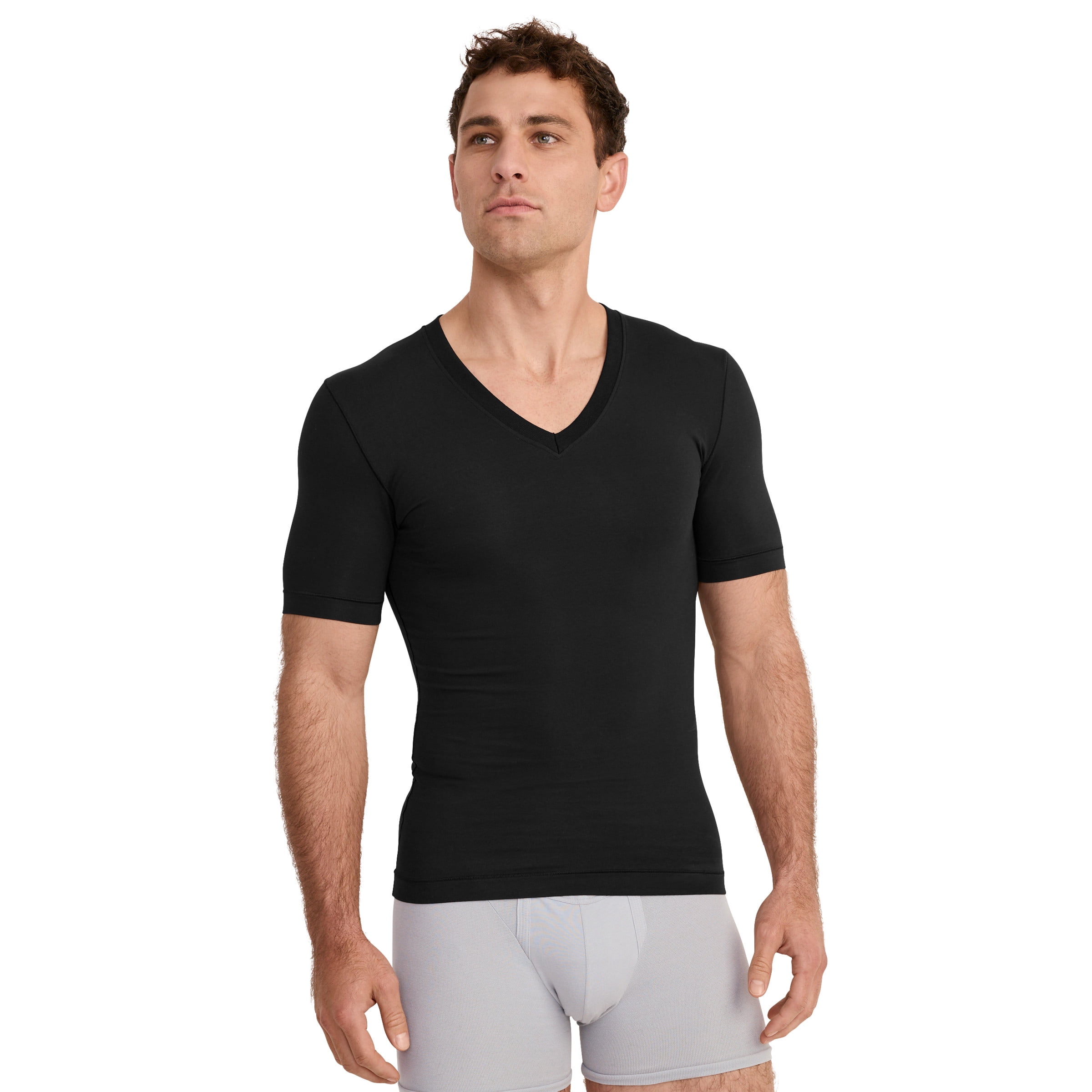 Jockey Men's FormFit Cotton Stretch V-Neck Undershirt - Walmart.com