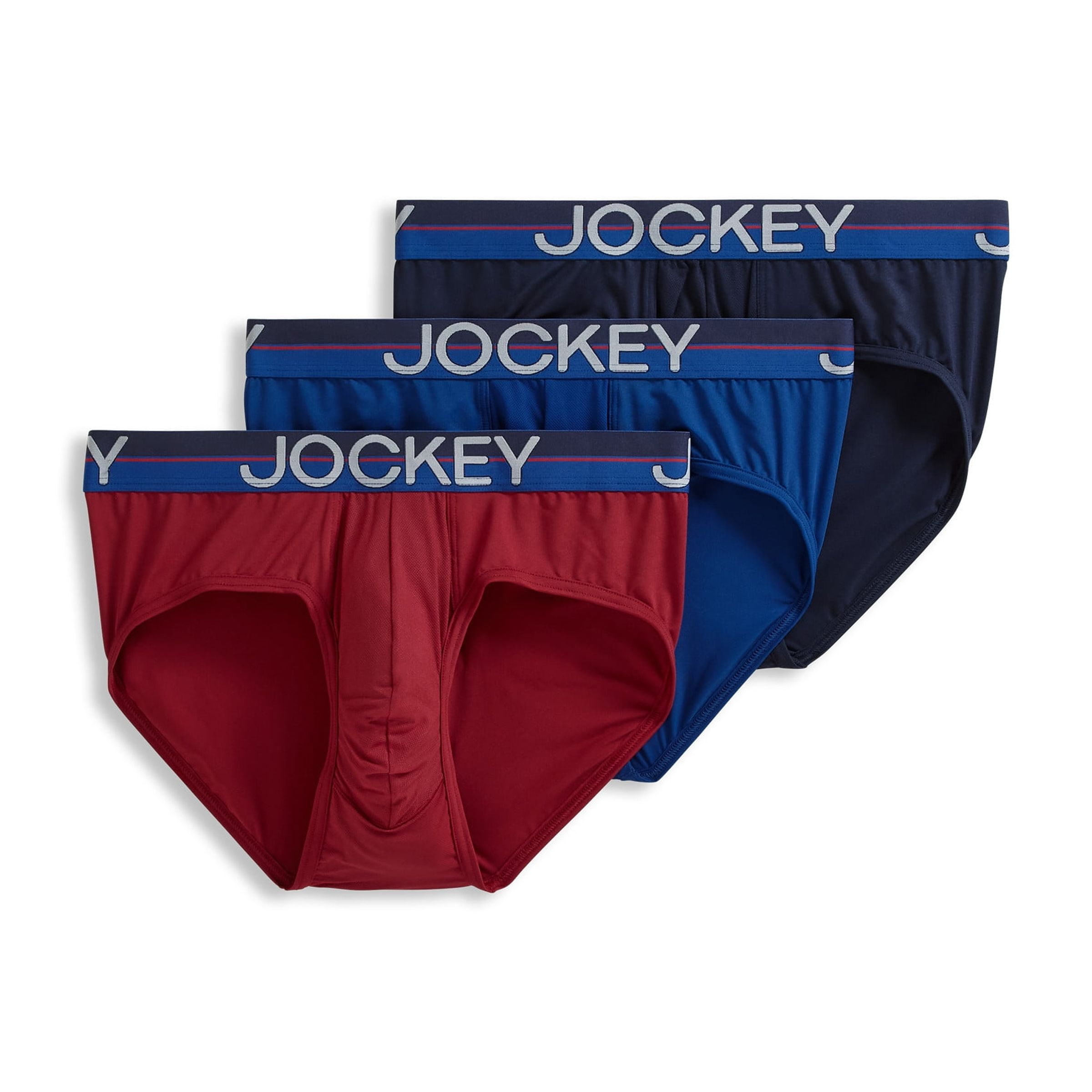 Jockey Men's Infinite Cool Microfiber Stretch Brief - 3 Pack - Walmart.com