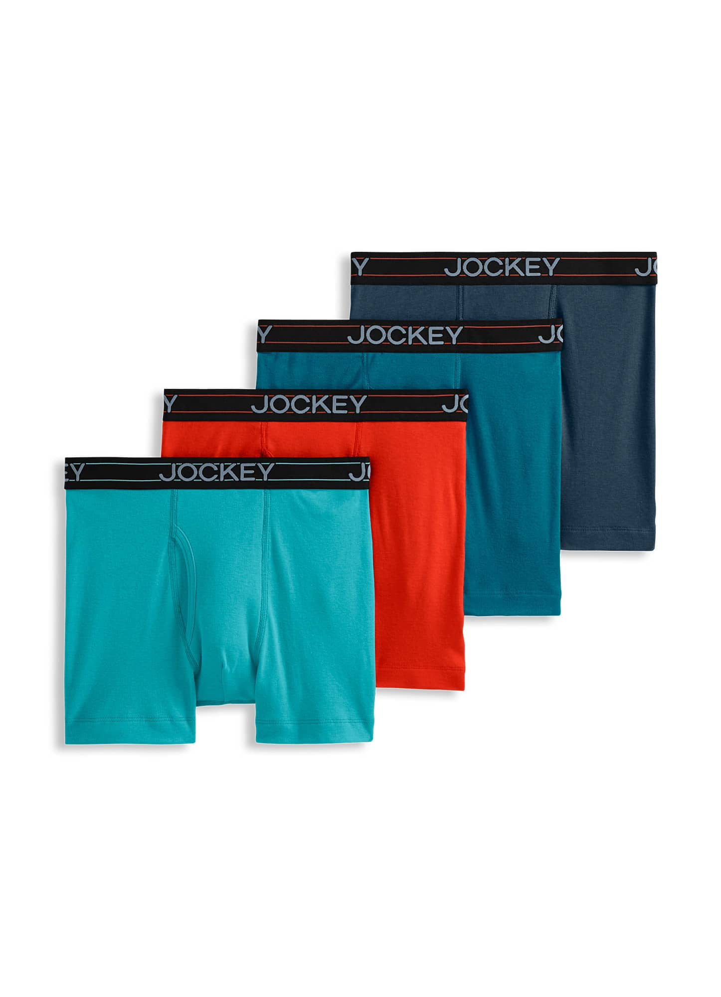 Jockey Men's Lightweight Cotton Blend 5" Boxer Brief - 4 Pack - Walmart.com