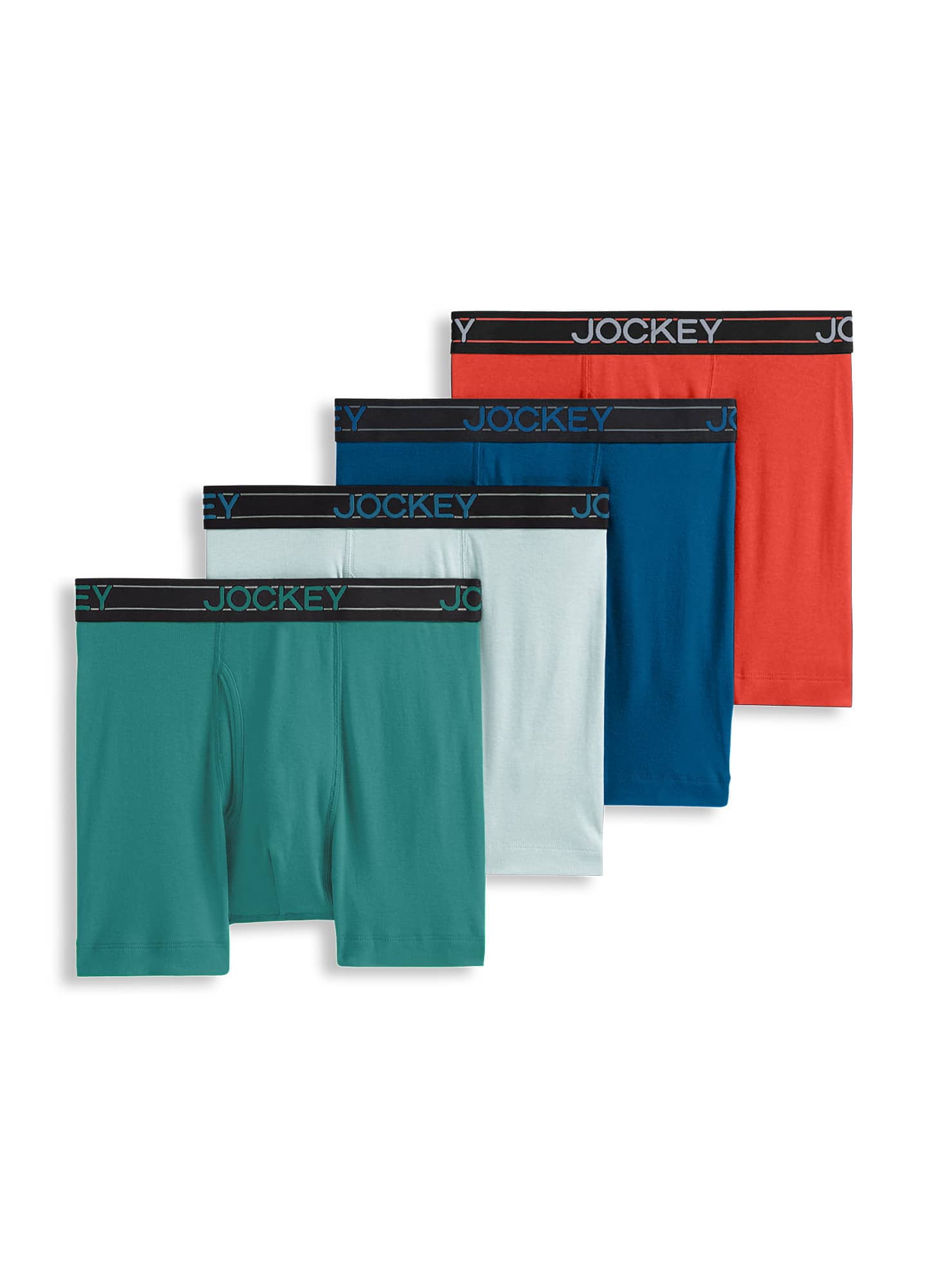 Jockey Men's Lightweight Cotton Blend 5" Boxer Brief - 4 Pack - Walmart.com