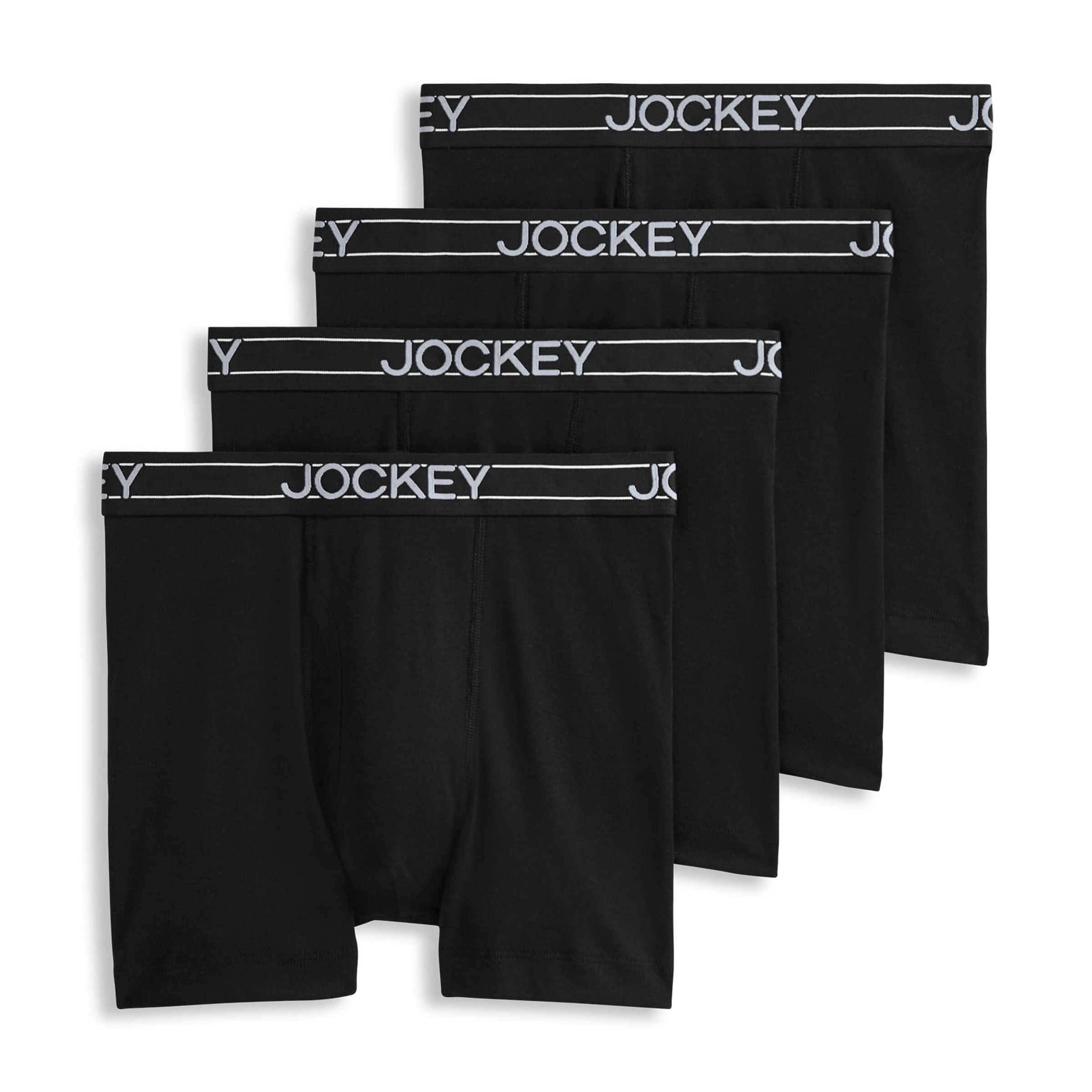 Jockey Men's Lightweight Cotton Blend 5" Boxer Brief - 4 Pack - Walmart.com