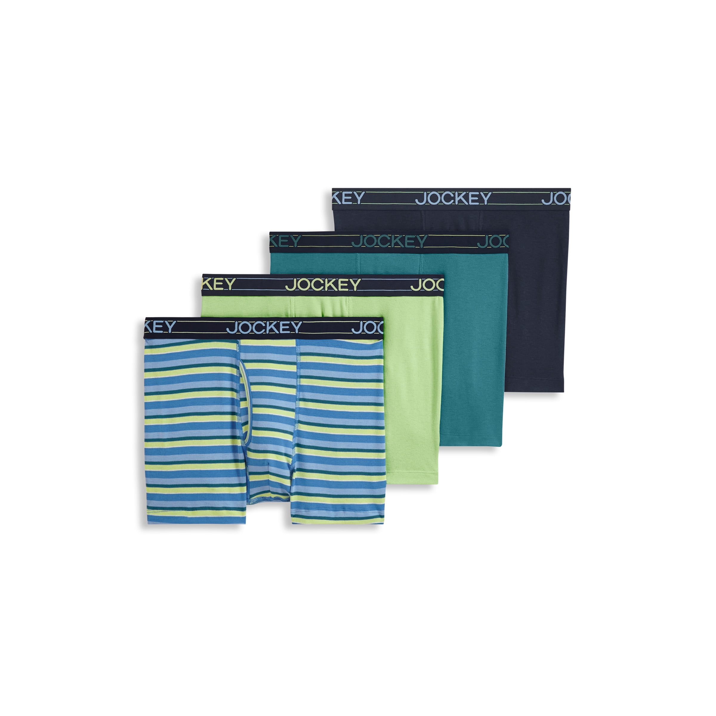 Jockey Men's Lightweight Cotton Blend 5" Boxer Brief - 4 Pack - Walmart.com
