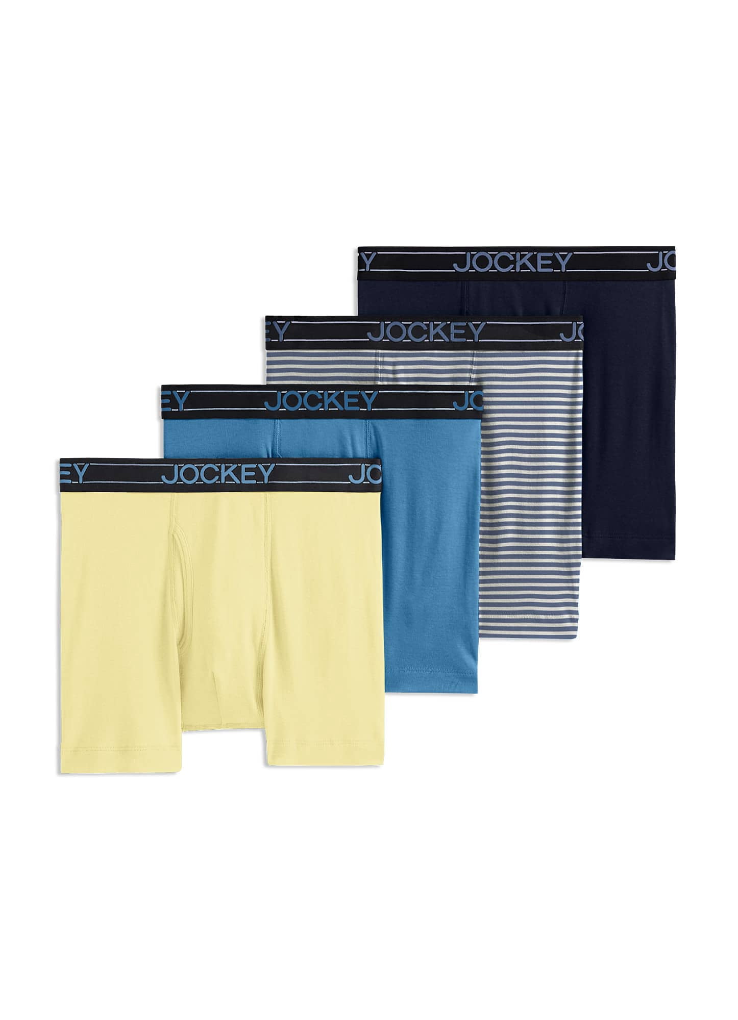 Jockey Mens Lightweight Cotton Blend 5" Boxer Brief - 4 Pack - Walmart.com
