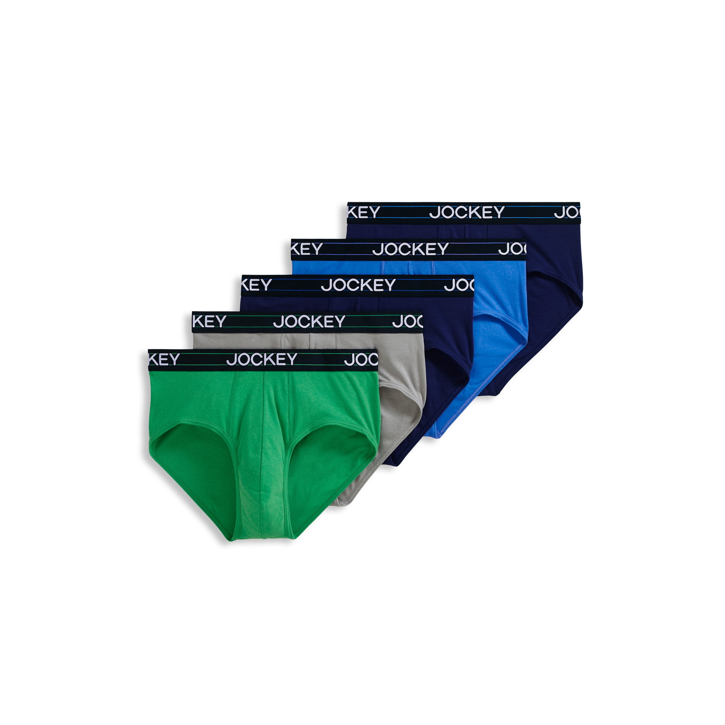 Jockey Men's Lightweight Cotton Blend Brief - 5 Pack - Walmart.com