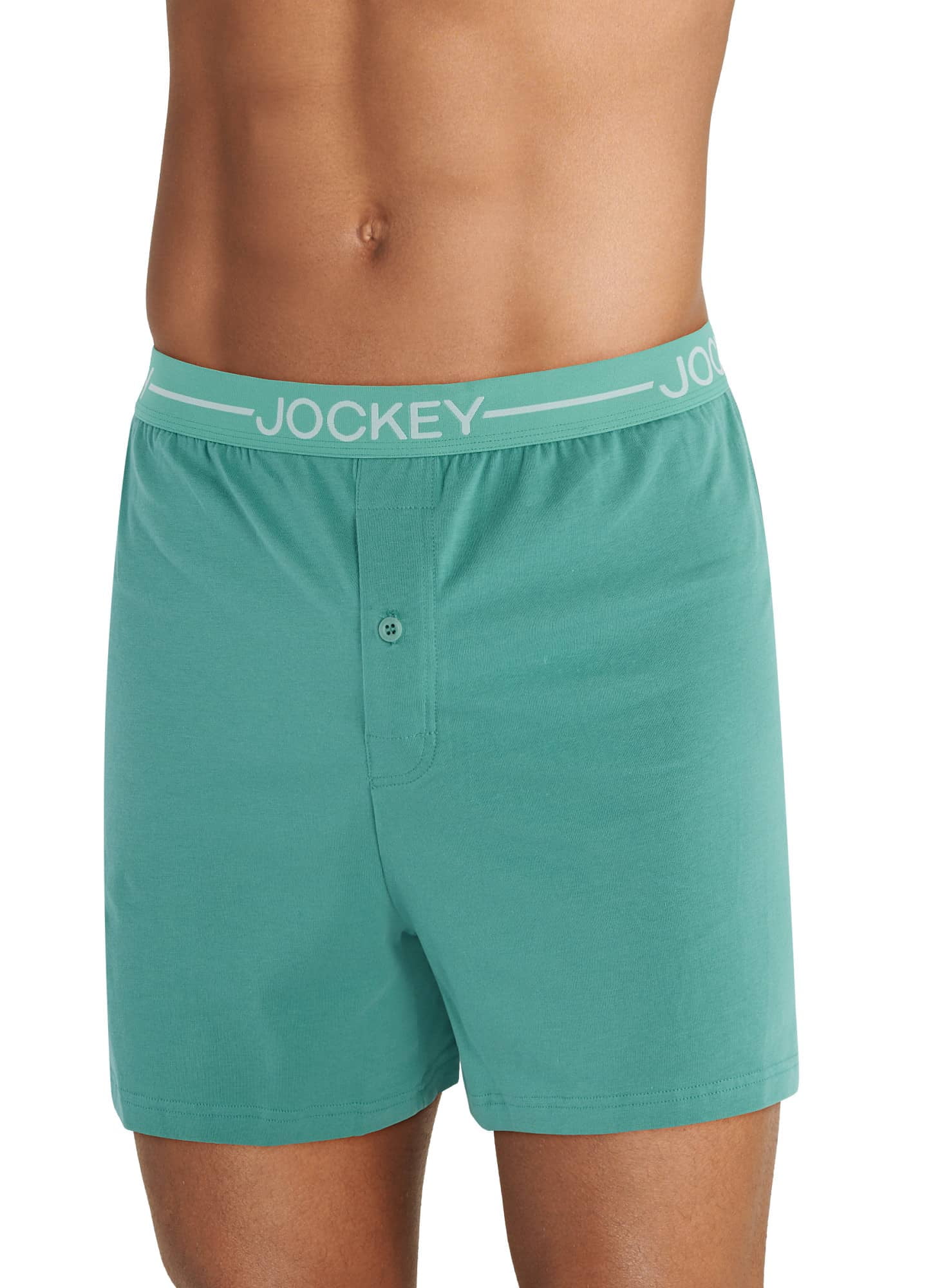 Jockey Men's Organic Cotton Stretch 4" Boxer - Walmart.com