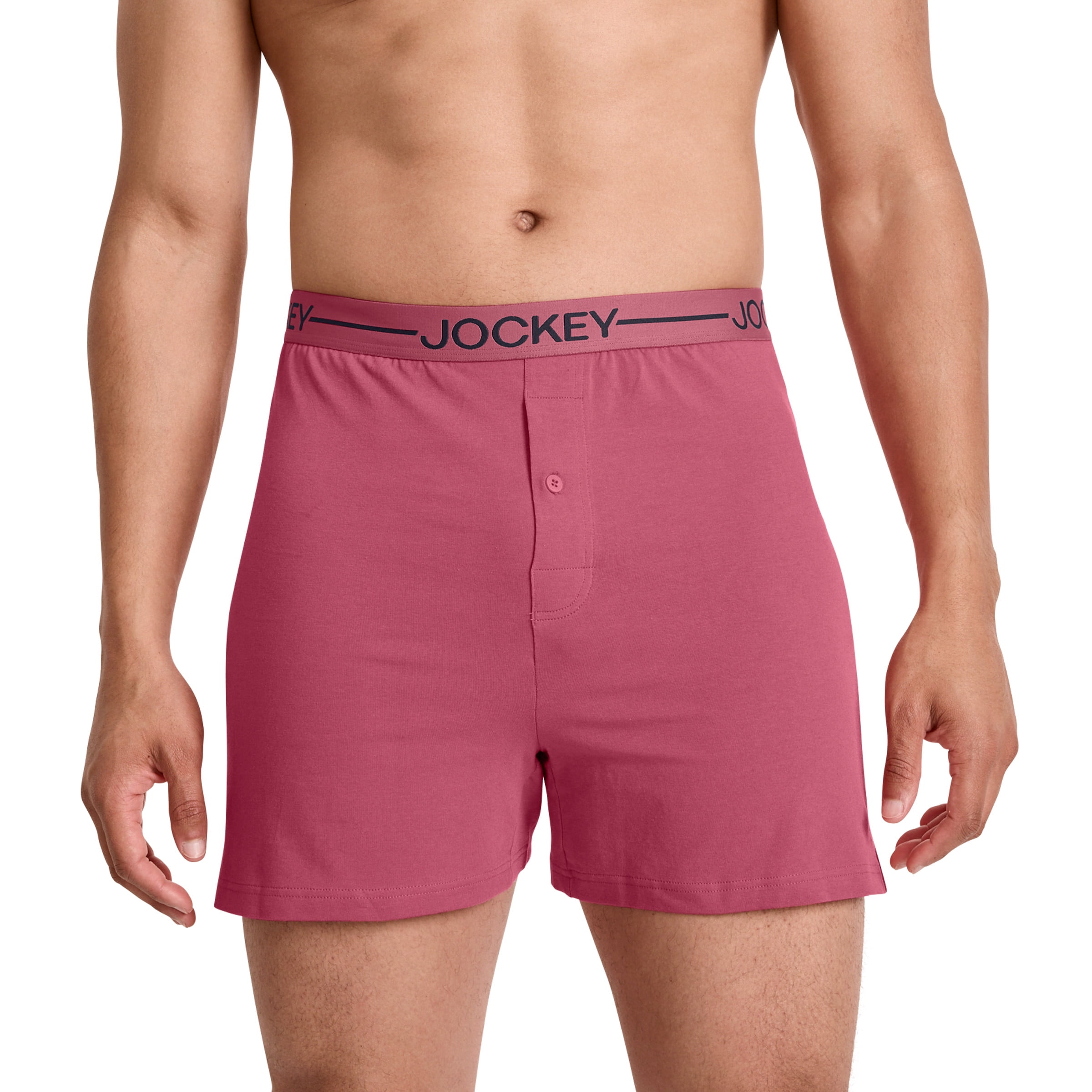 Jockey Men's Organic Cotton Stretch 4" Boxer - Walmart.com