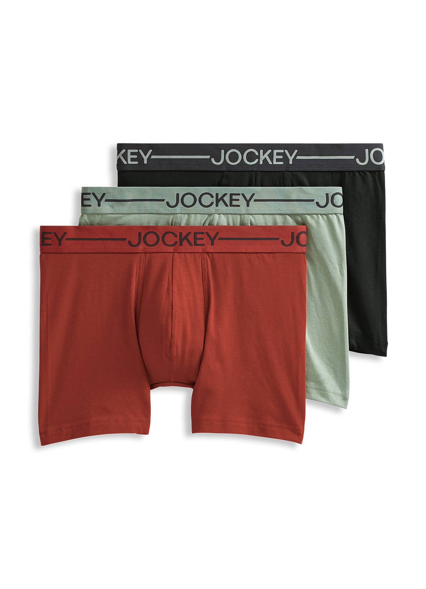 Jockey Men's Organic Cotton Stretch 4" Trunk - 3 Pack - Walmart.com