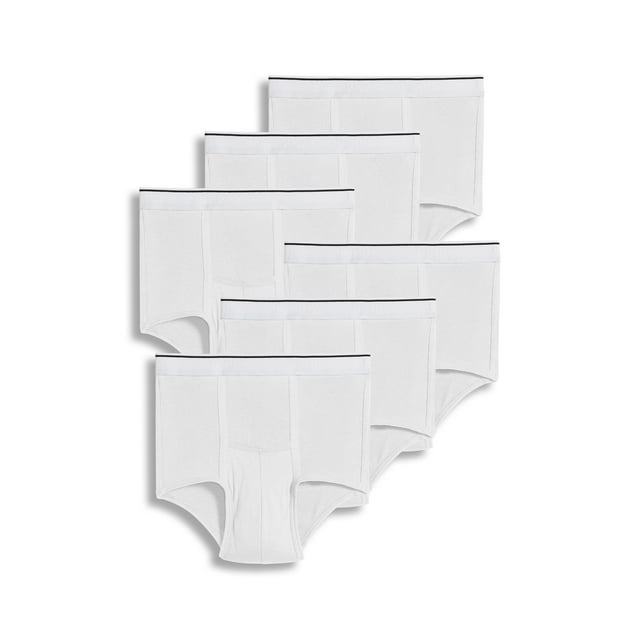 Jockey Men's Stretch Cotton Pouch Brief Underwear - 6 Pack - Walmart.com