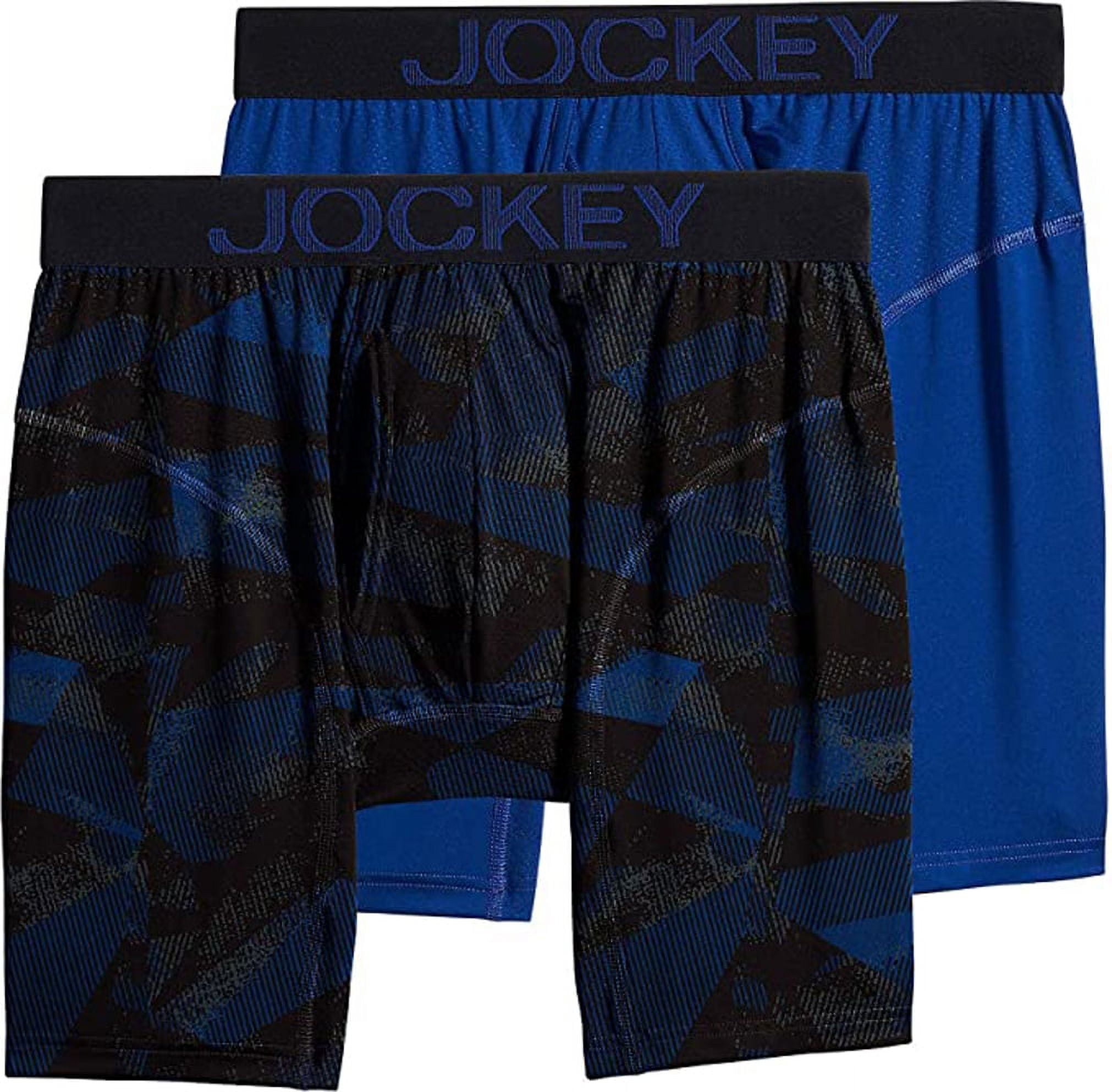 Jockey Men's RapidCool 10" Large 2 Pack Odor Fighting Midway Brief ...