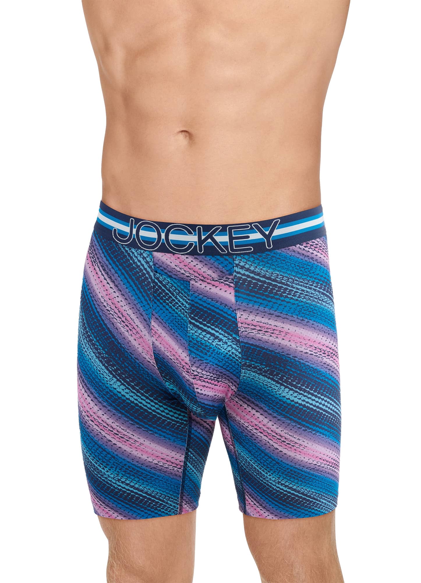 Jockey Men's Sport Stability Pouch Microfiber 9" Long Leg Boxer Brief ...