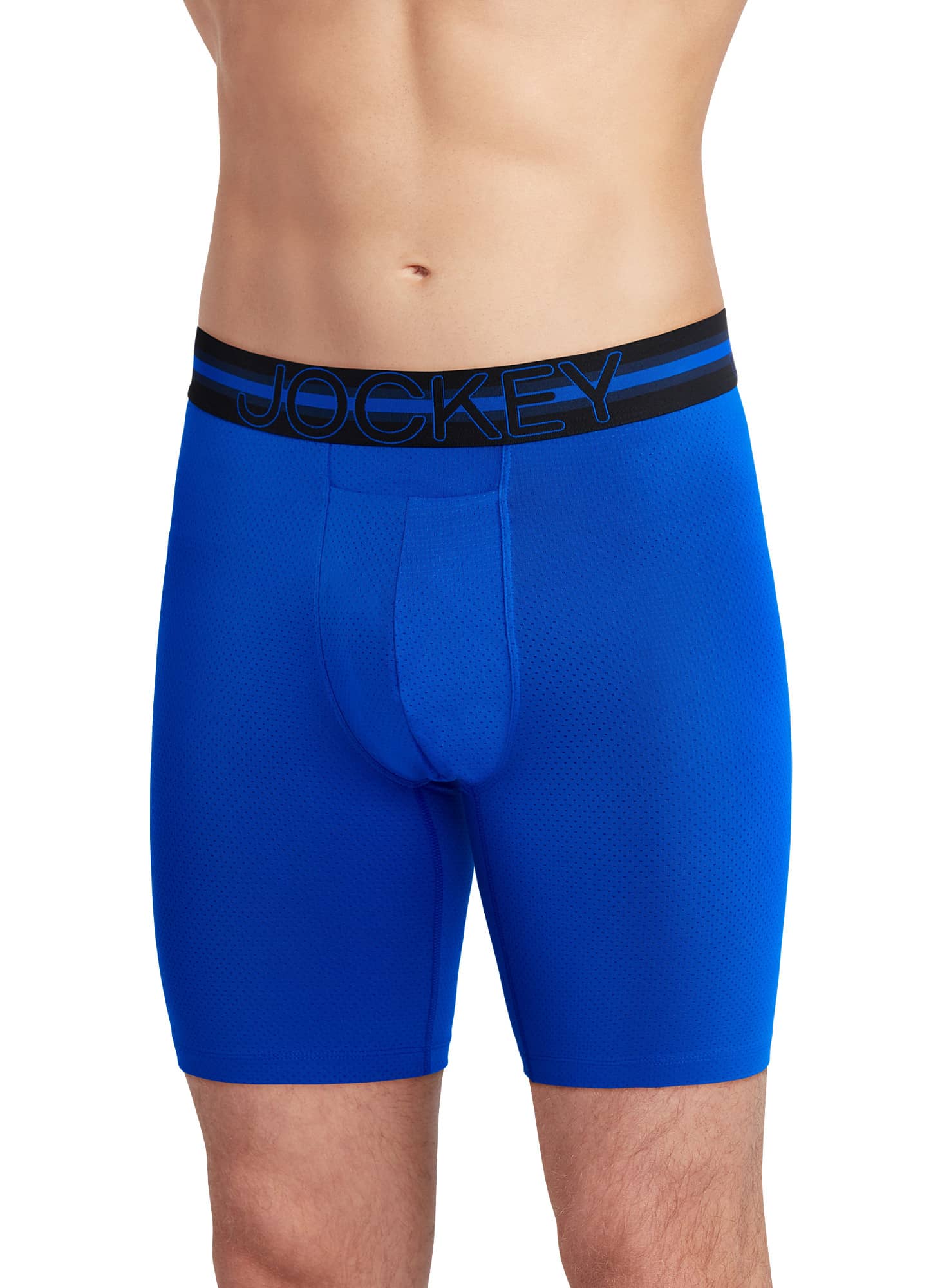 Jockey Men's Sport Stability Pouch Microfiber 9" Long Leg Boxer Brief ...
