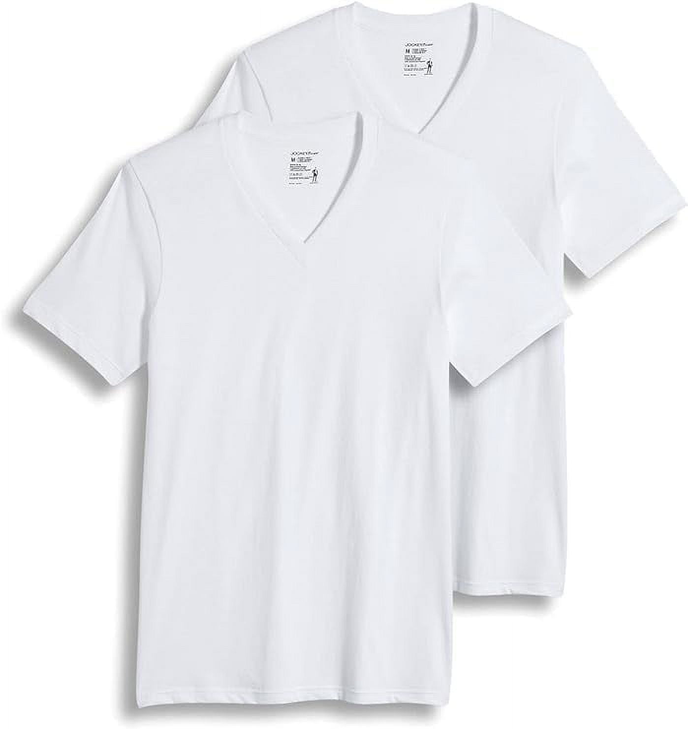 Jockey Classic Tall Man Men's 2XL Tall V-Neck T-Shirt, 2-Pack - Walmart.com