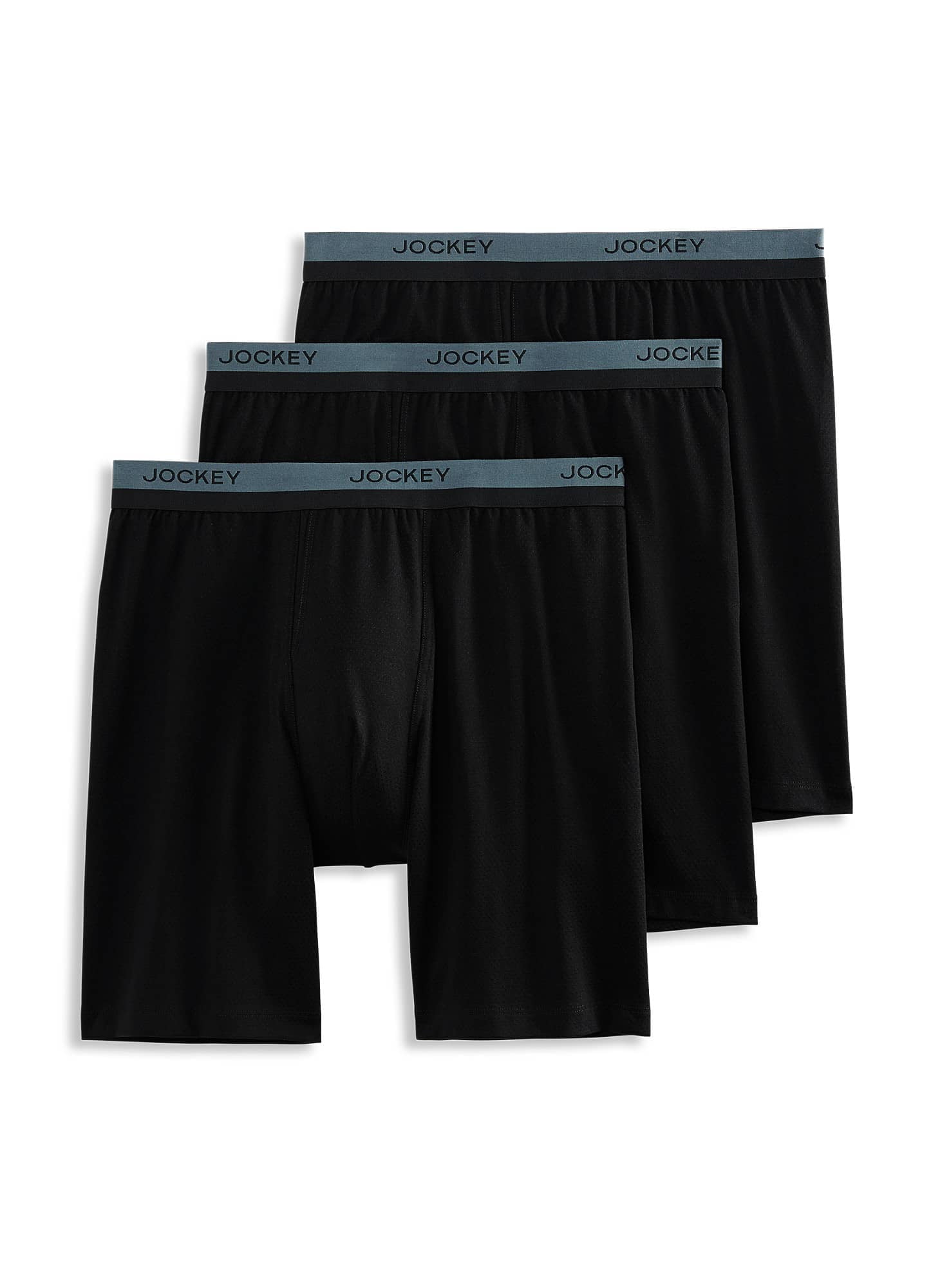 Jockey Men's Ultimate Breathe 9" Long Leg Boxer Brief - 3 Pack ...