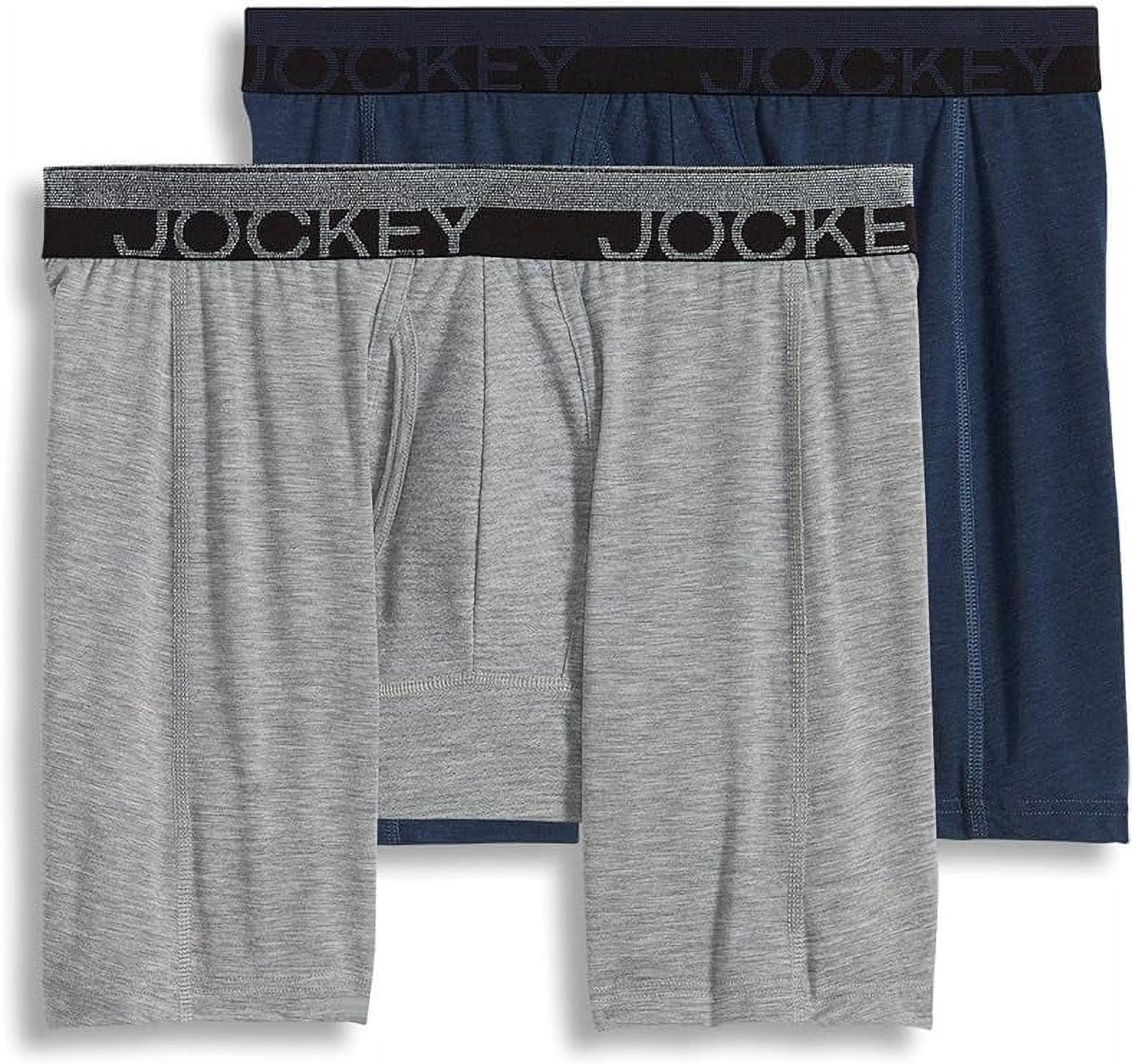 Jockey Men's Underwear Sport Outdoor Boxer Brief - 2 Pack, midnight ...