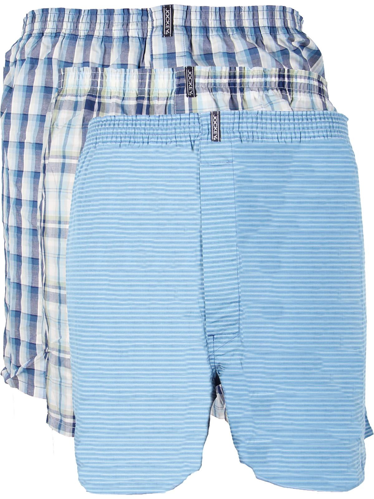Jockey Mens 3 Pack Plaid Boxers - Walmart.com