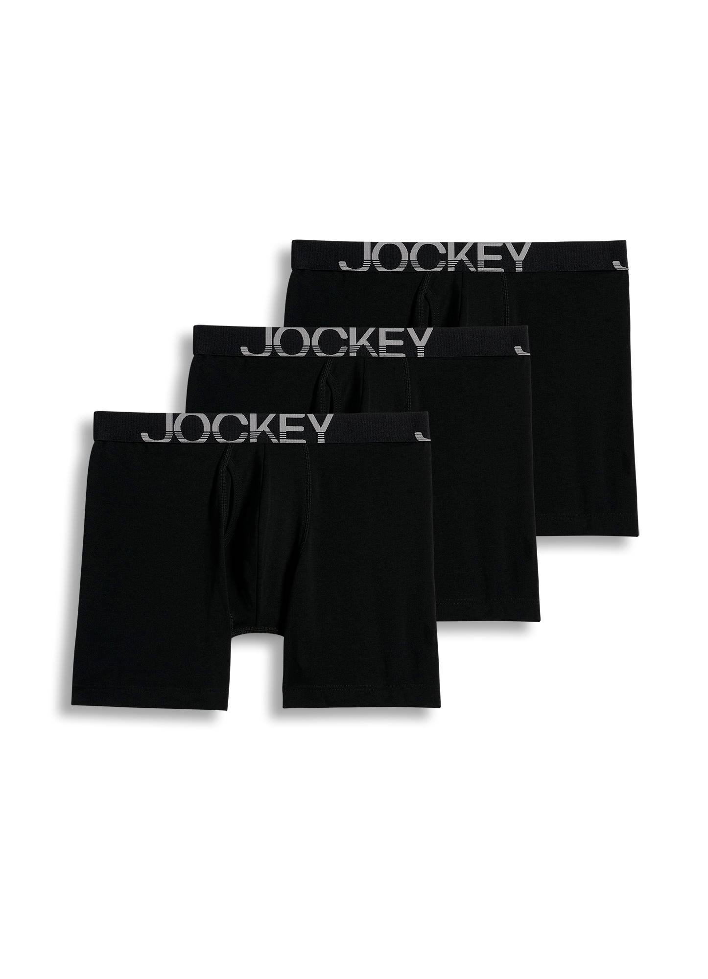 Jockey NEW Black 3 Pack Men's Size Small S Midway Boxer Briefs ...