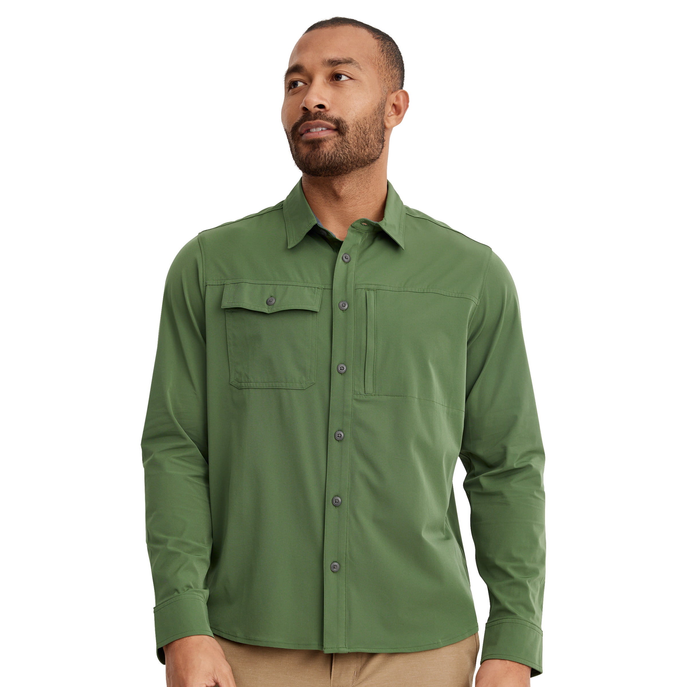 Jockey Outdoors Men's Long Sleeve Tech Shirt - Walmart.com
