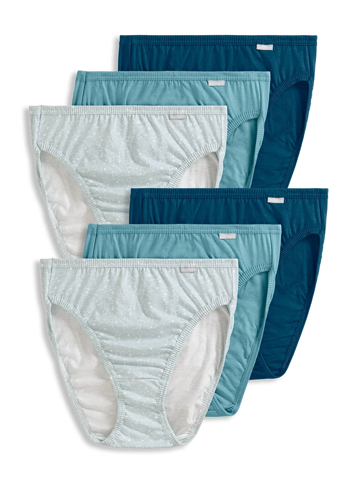 Jockey Womens Plus Size Elance French Cut 6 Pack