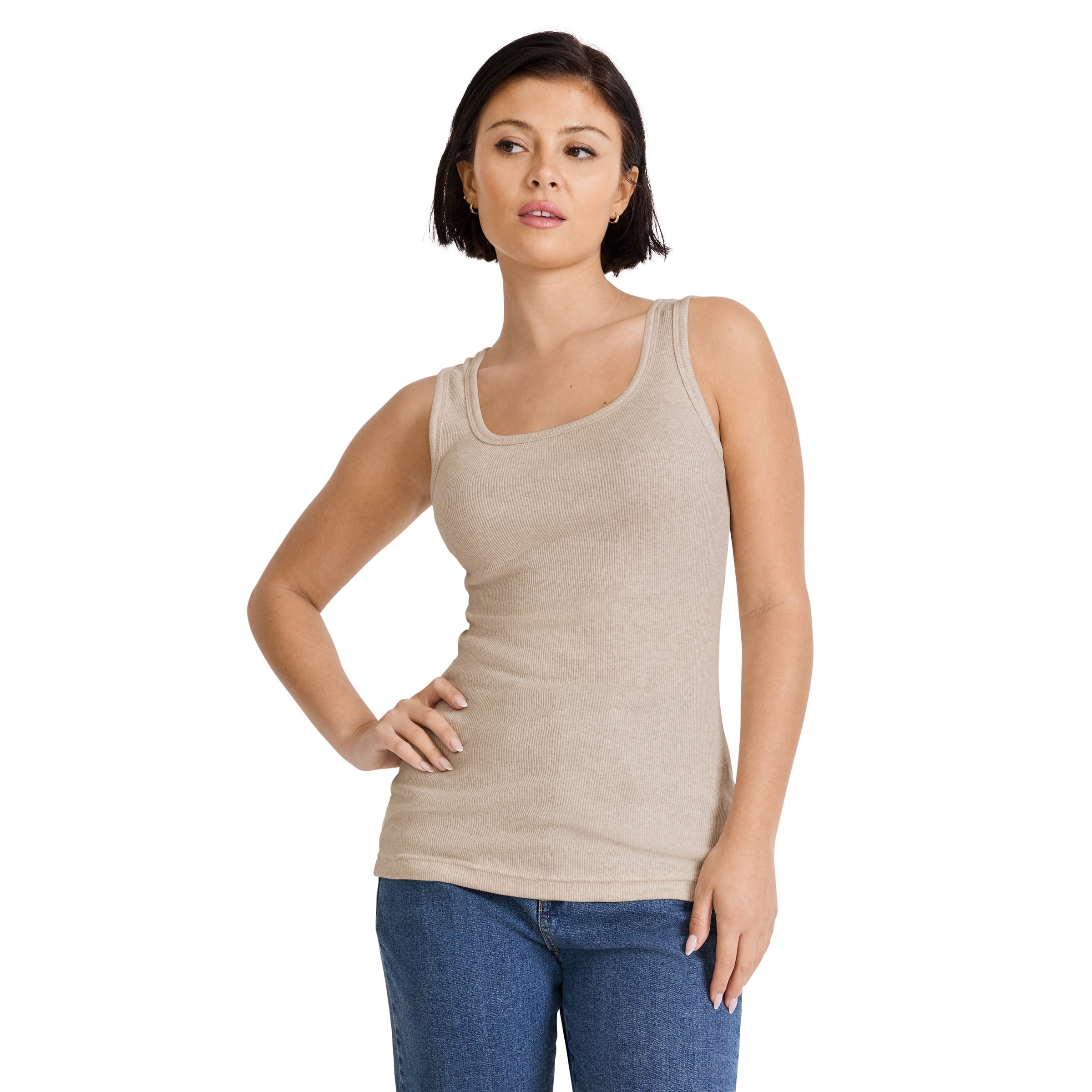 Jockey Women's 100% Cotton Rib Tank - Walmart.com