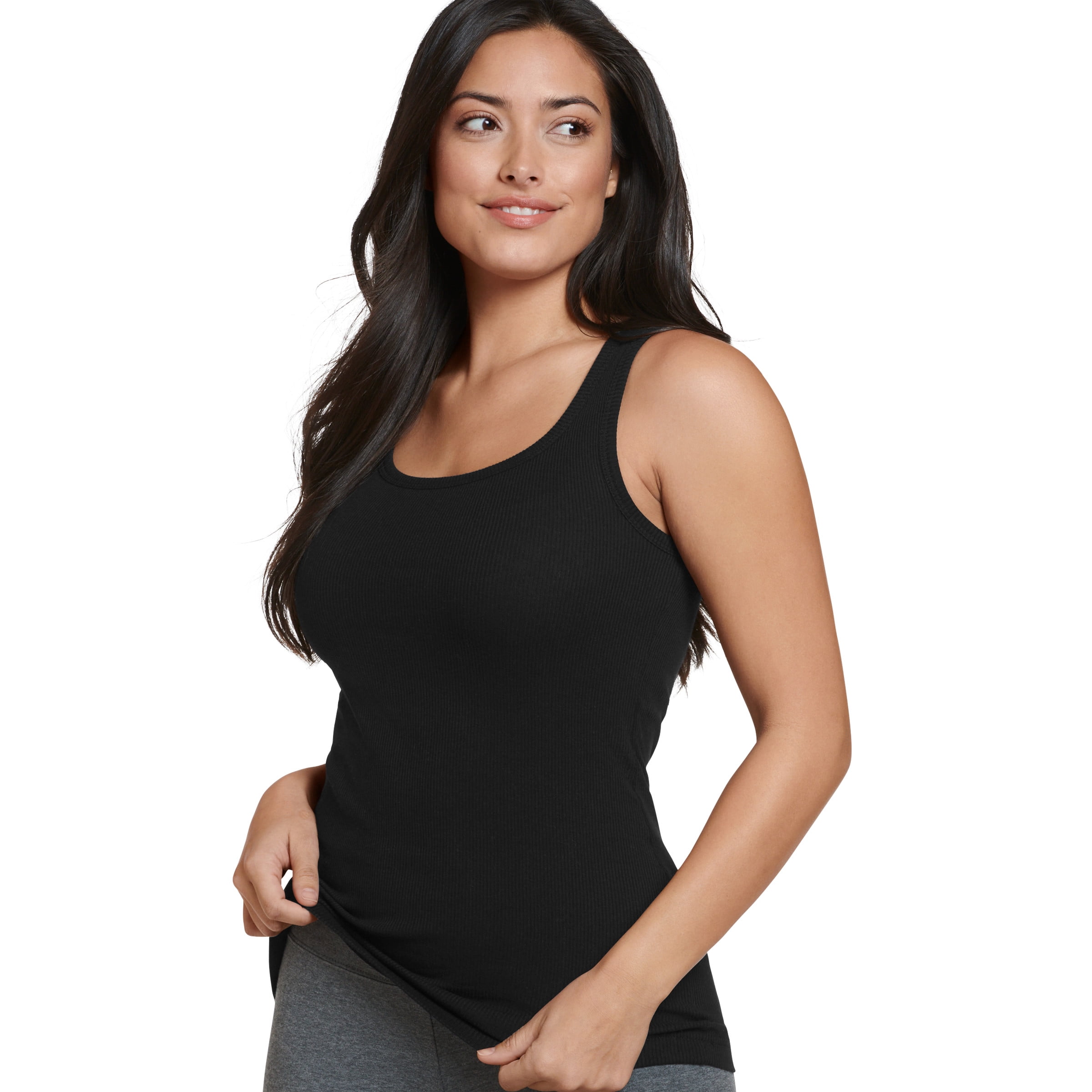 Jockey Women's 100% Cotton Rib Tank - Walmart.com