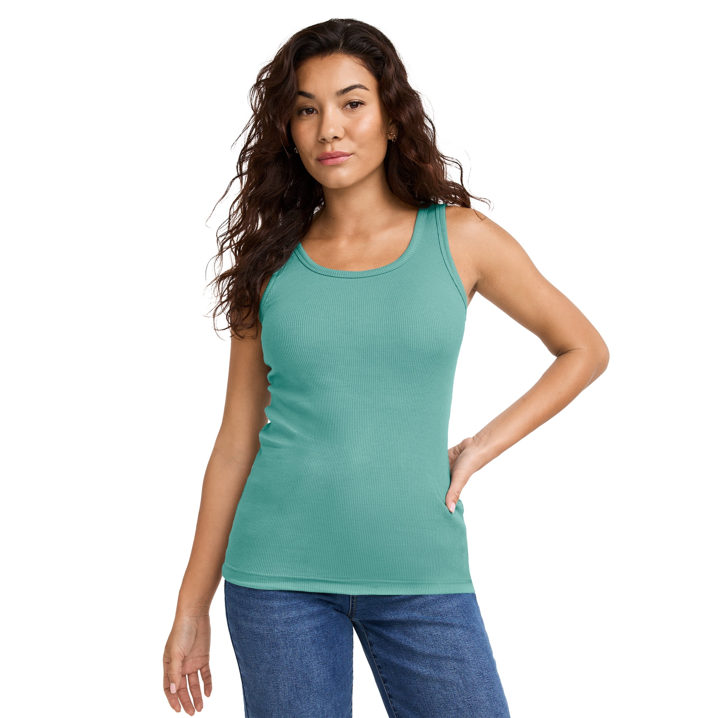 Jockey Women's 100% Cotton Rib Tank - Walmart.com