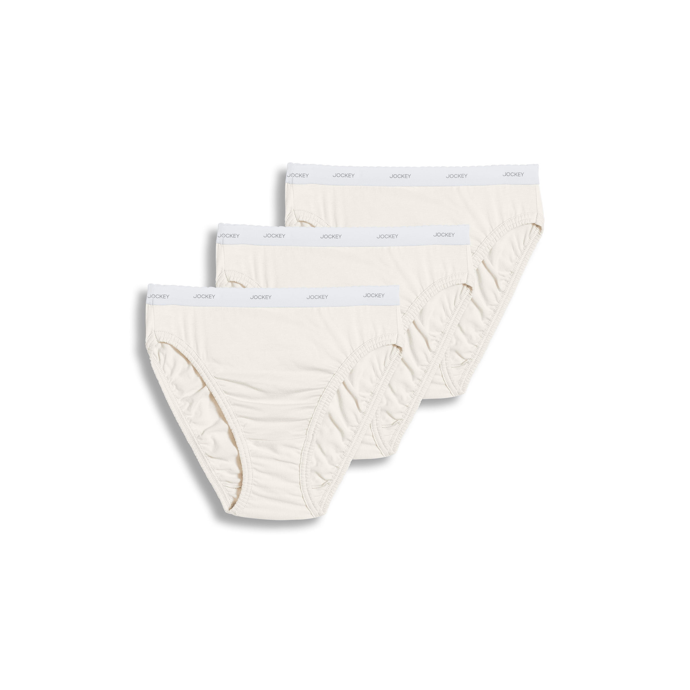 Jockey Women's 100% Cotton Classic French Cut - 3 Pack - Walmart.com