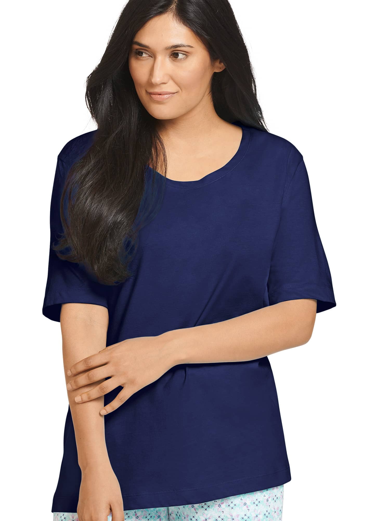 Jockey Women's Everyday Essentials 100% Cotton Short Sleeve Tee - Walmart.com