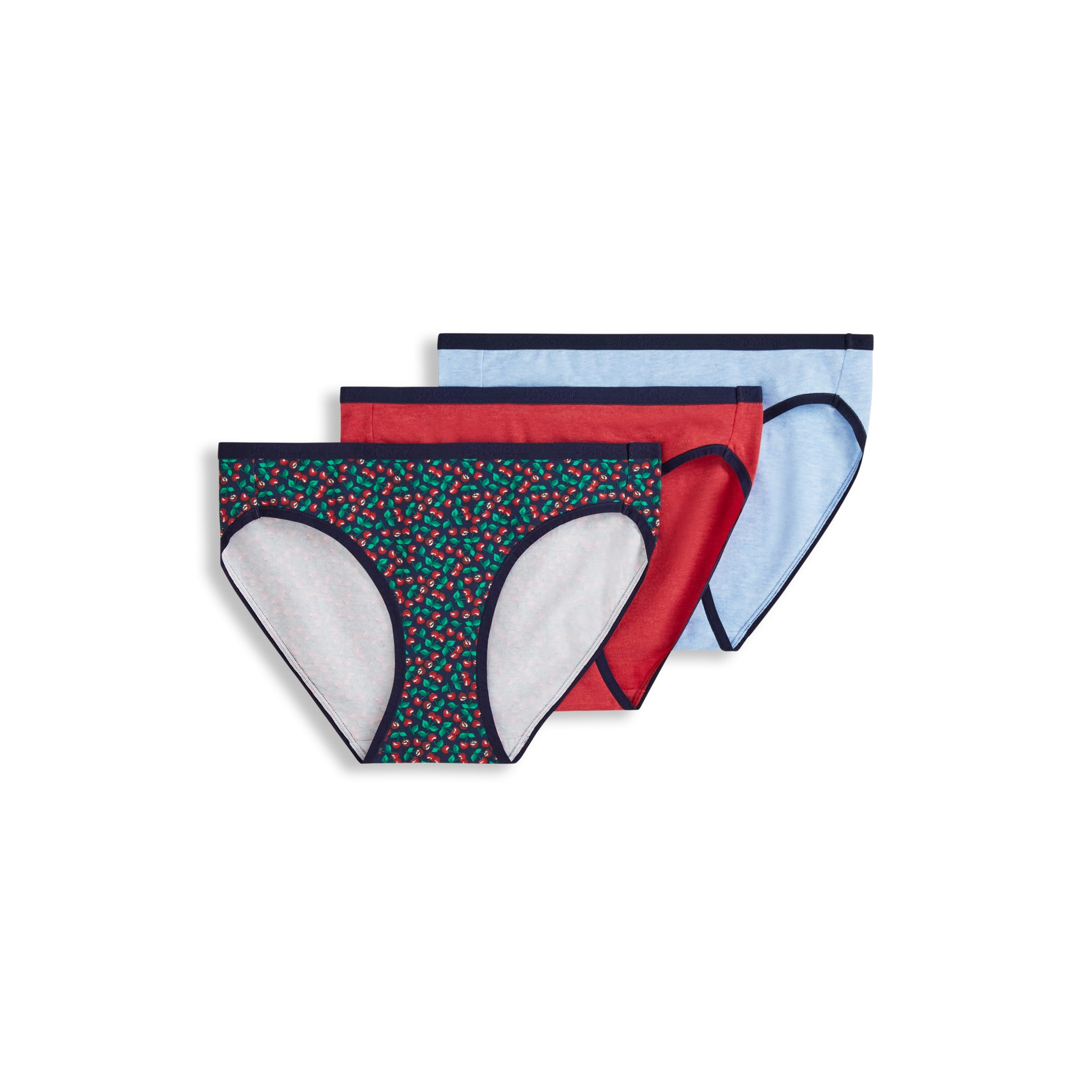 Jockey Women's Organic Cotton Stretch Logo Bikini - 3 Pack - Walmart.com