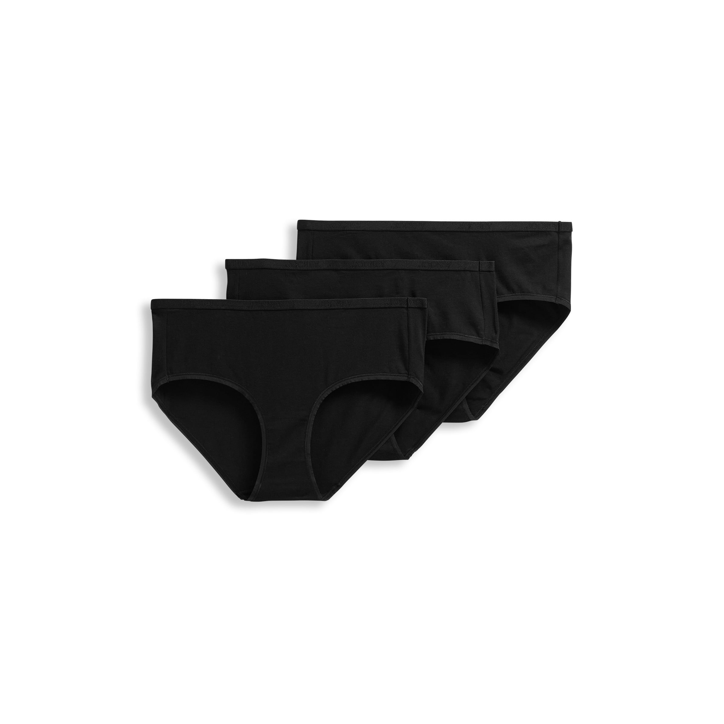 Jockey Women's Organic Cotton Stretch Logo Hipster - 3 Pack - Walmart.com
