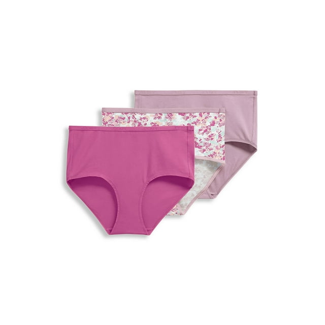 Jockey Women's Organic Cotton Stretch Logo Modern Brief - 3 Pack ...