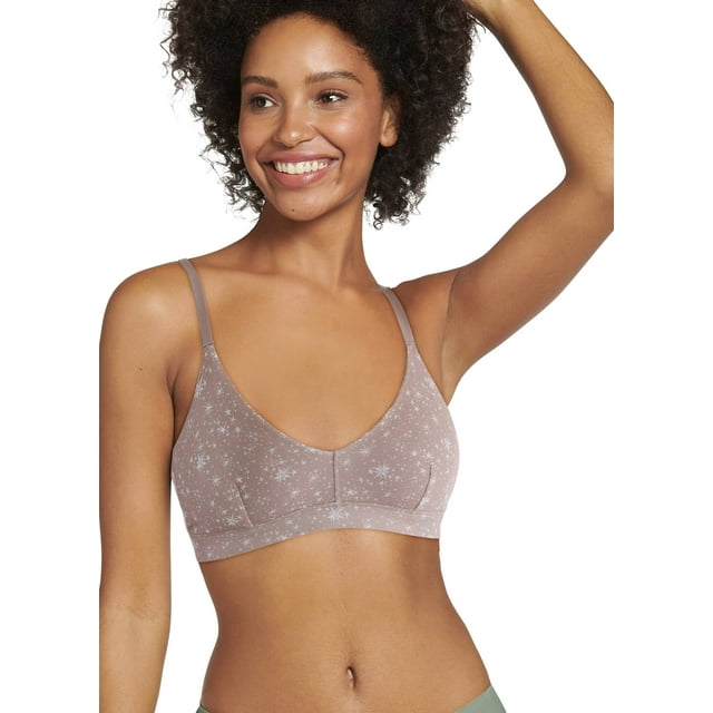 Jockey Women's Organic Cotton Stretch Triangle Bralette - Walmart.com Jockey Women's Organic Cotton Stretch Triangle Bralette - Walmart.com
