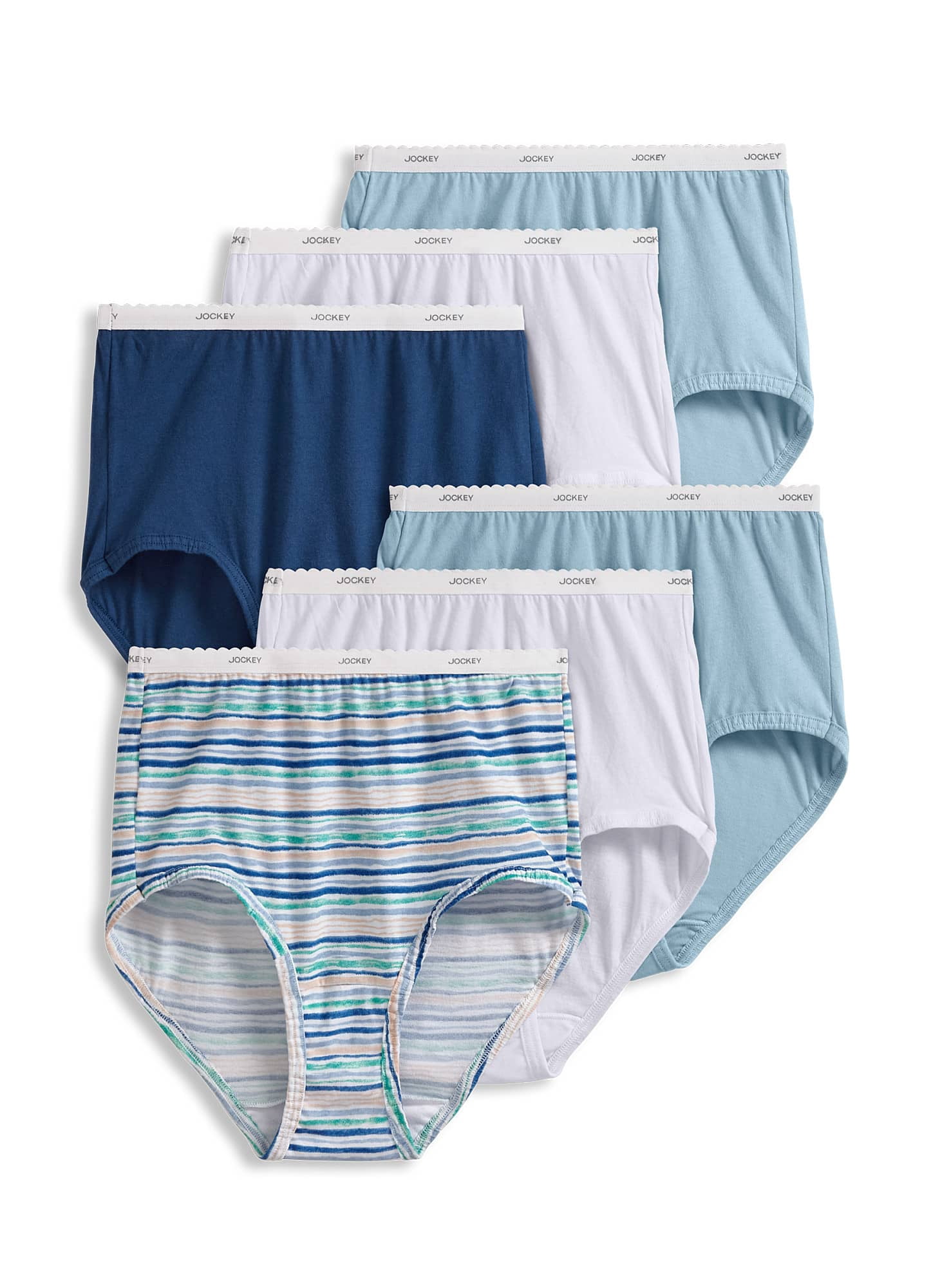 Jockey Women's Plus Size Classic Brief - 6 Pack - Walmart.com