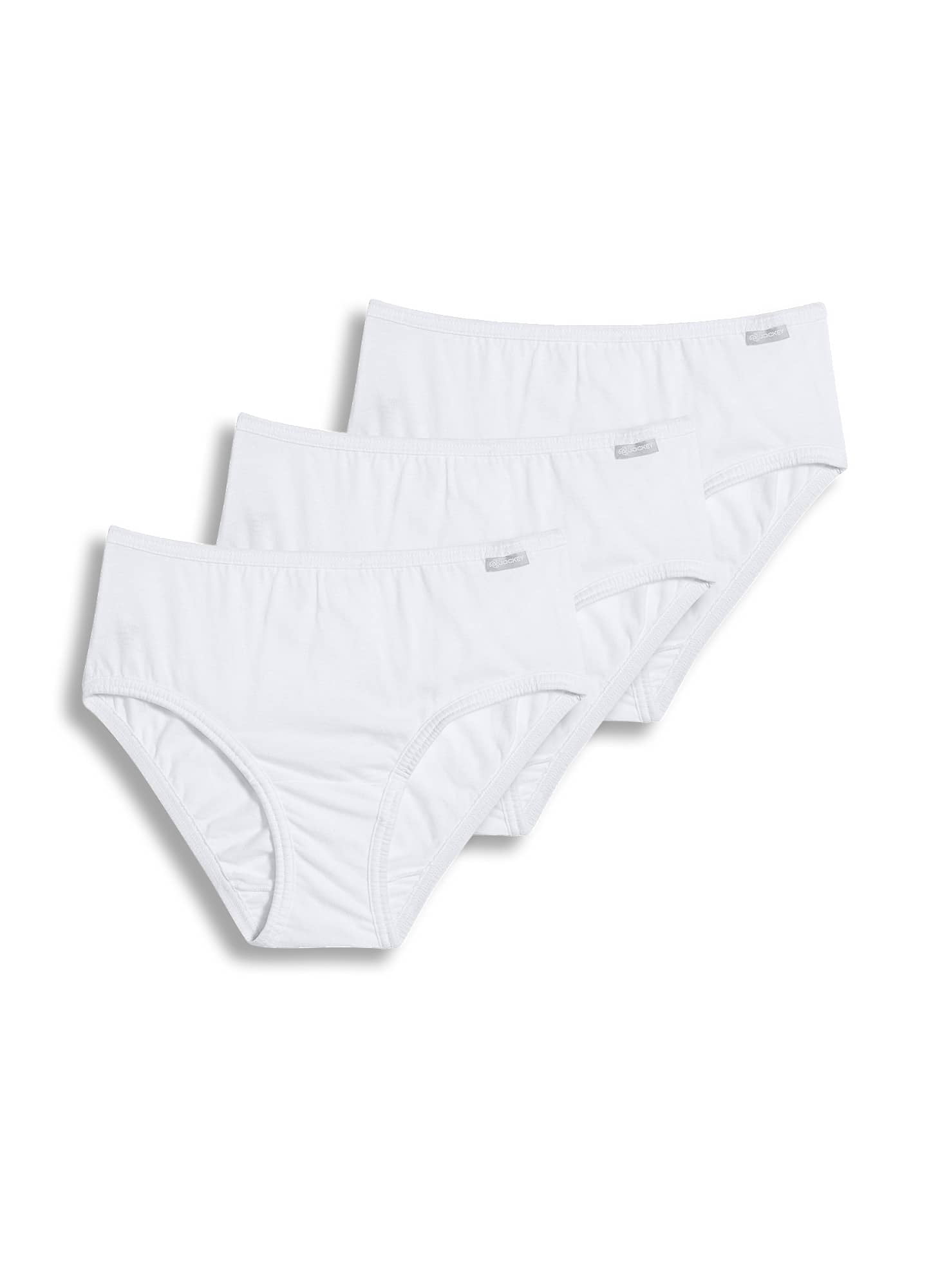 Jockey Women's Plus Size Elance Cotton Underwear Bikini - 3 Pack ...