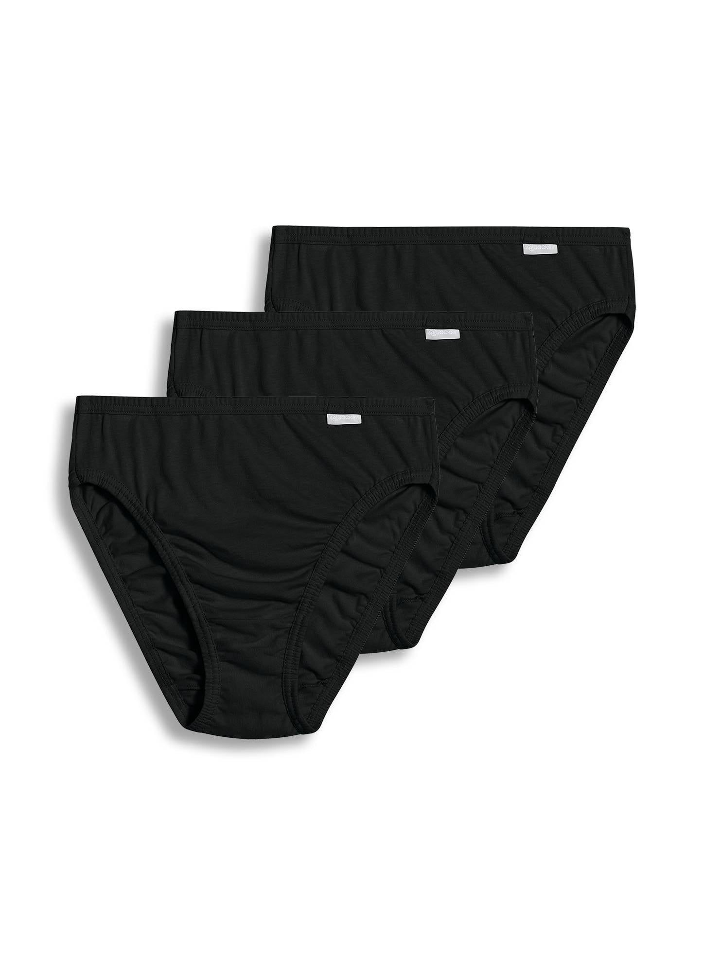 Jockey Women's Plus Size Elance French Cut Underwear - 3 Pack, 100% ...