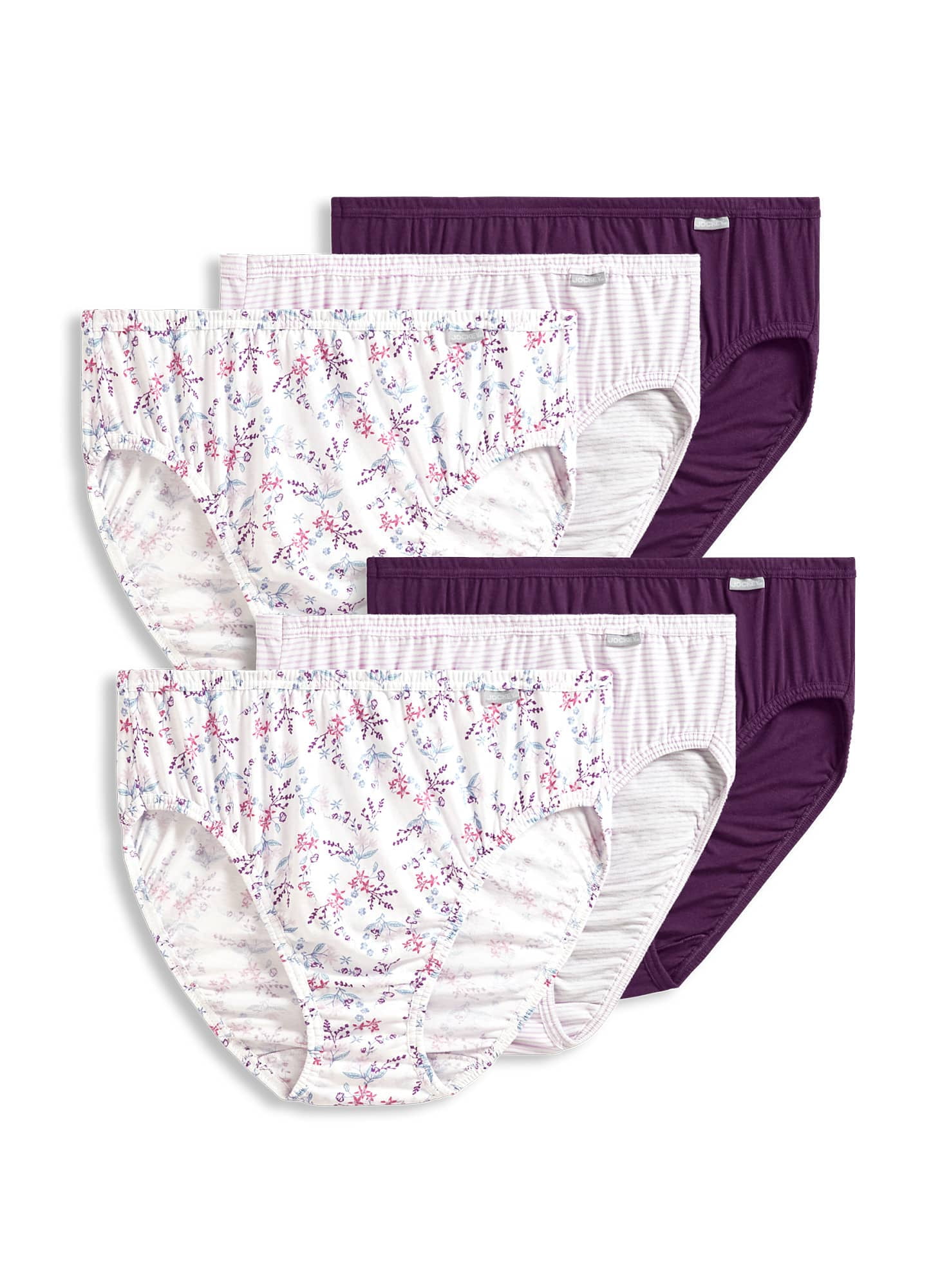 Jockey Womens Plus Size Elance French Cut 6 Pack