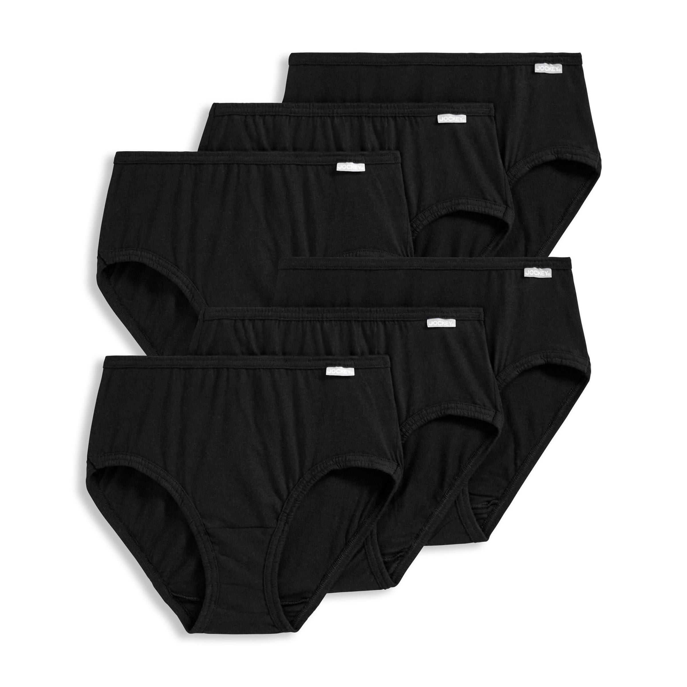 Jockey, Women's Plus Size Elance Hipster, 6 Pack, Made with Cotton ...