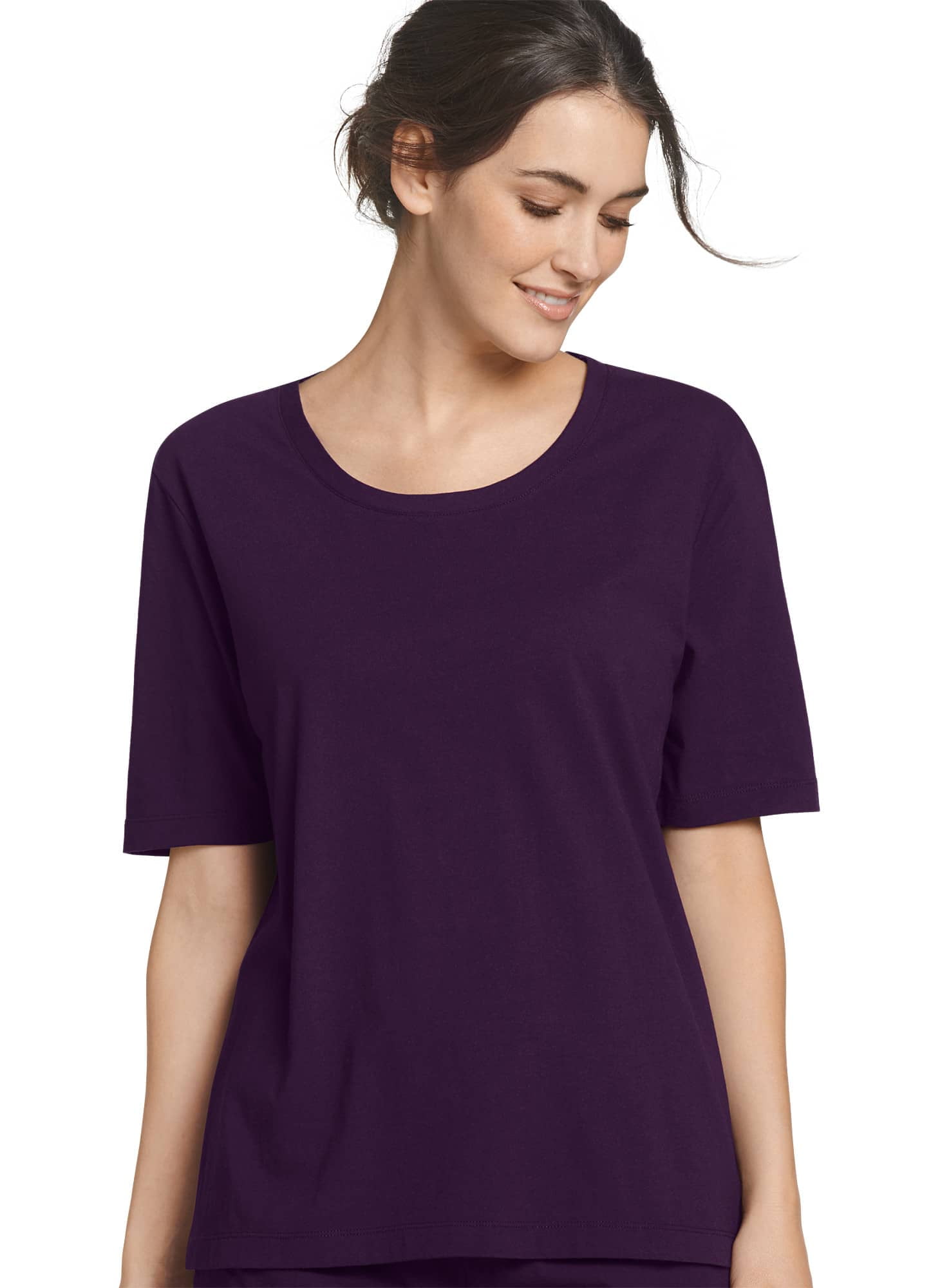 Jockey Women's Plus Size Everyday Essentials Cotton Crew Neck Sho ...