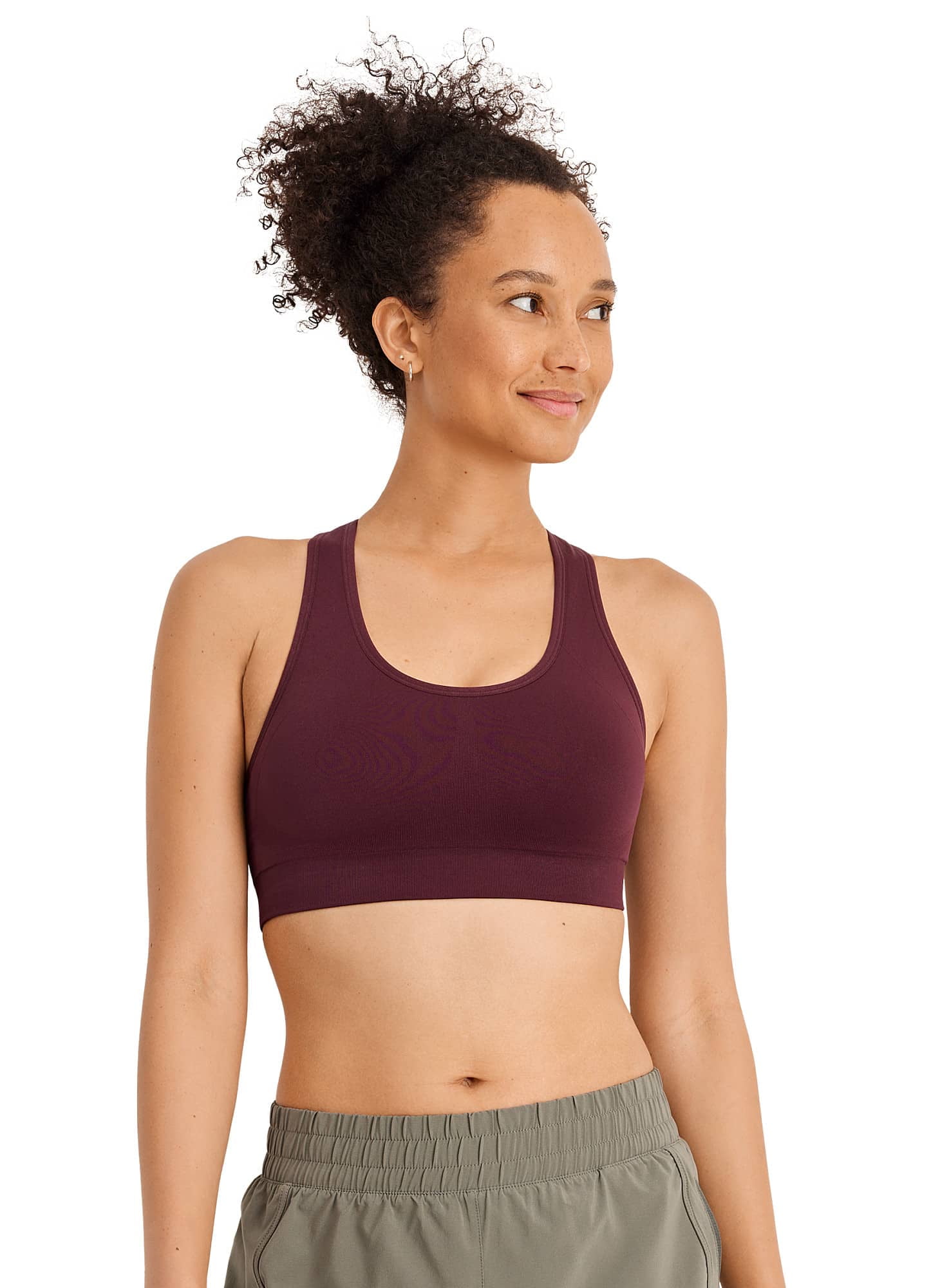 Jockey Women's Seamfree Mid Impact Sports Bra - Walmart.com