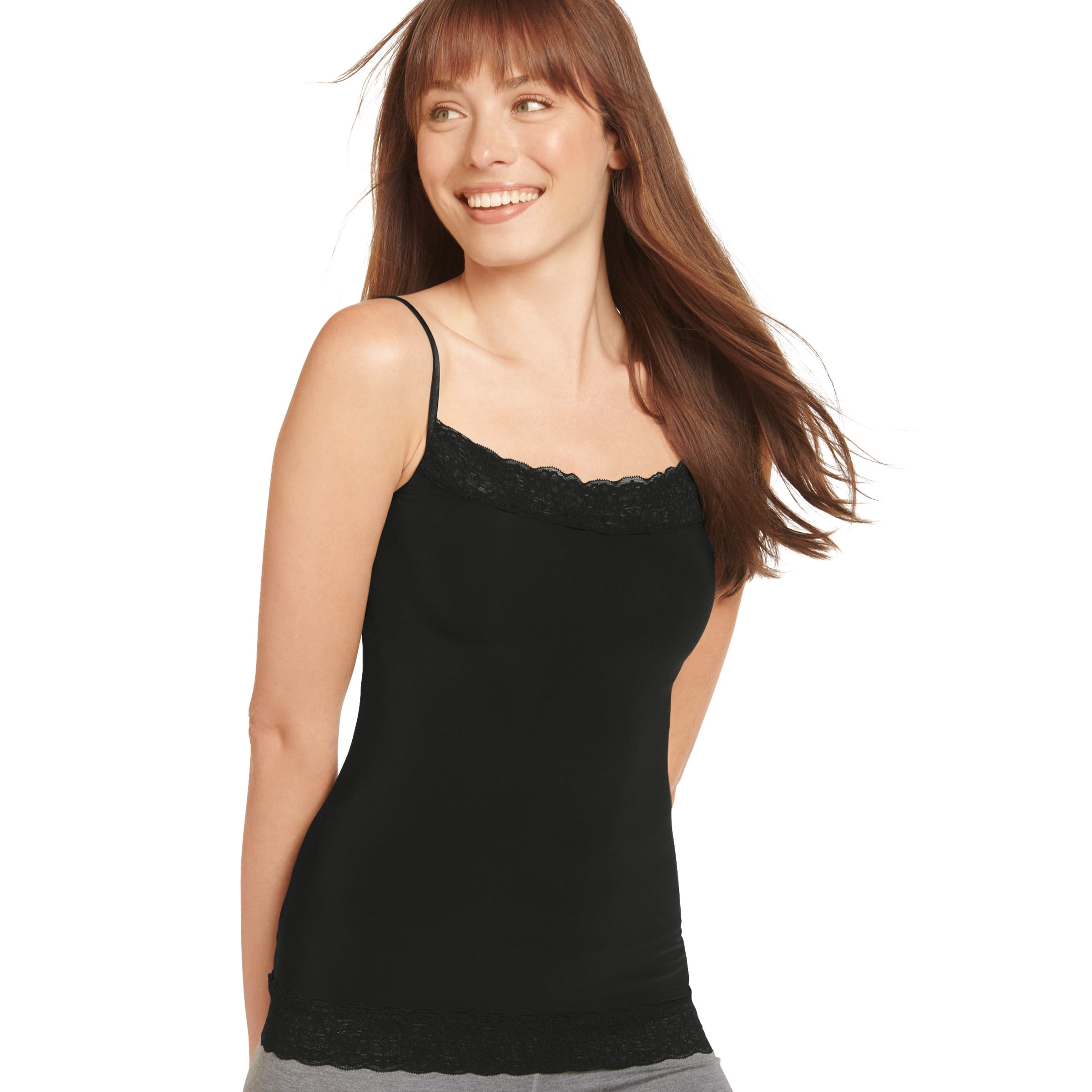 Jockey Women's Skimmies Ultralight Smoothing Lace Cami - Walmart.com
