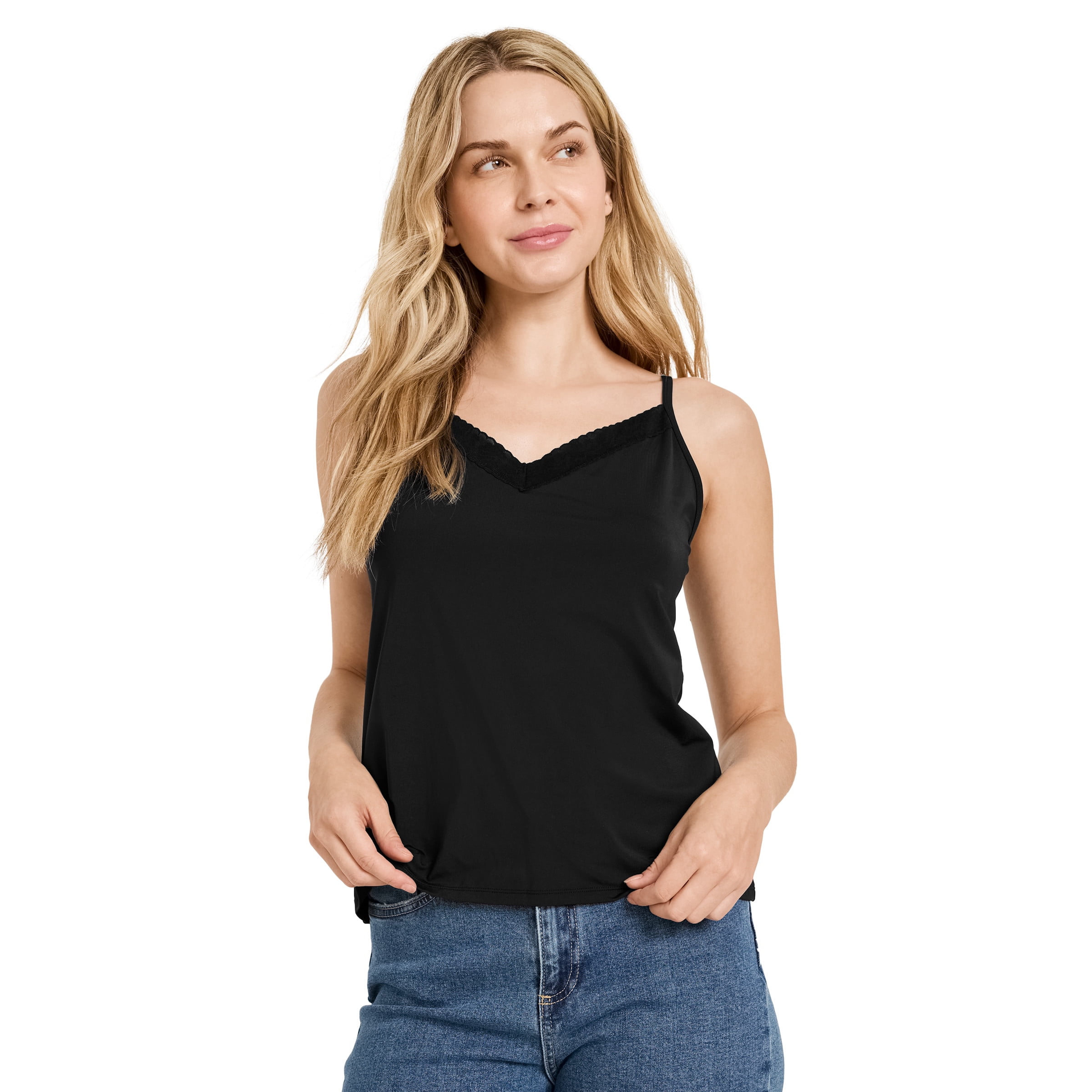 Jockey Women's Skimmies Ultralight Smoothing Soft Stretch Lace Cami ...